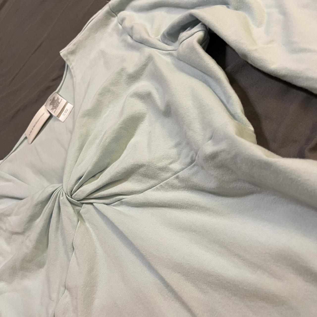 Super cute y2k Liz clairborne baby blue long sleeved... - Depop