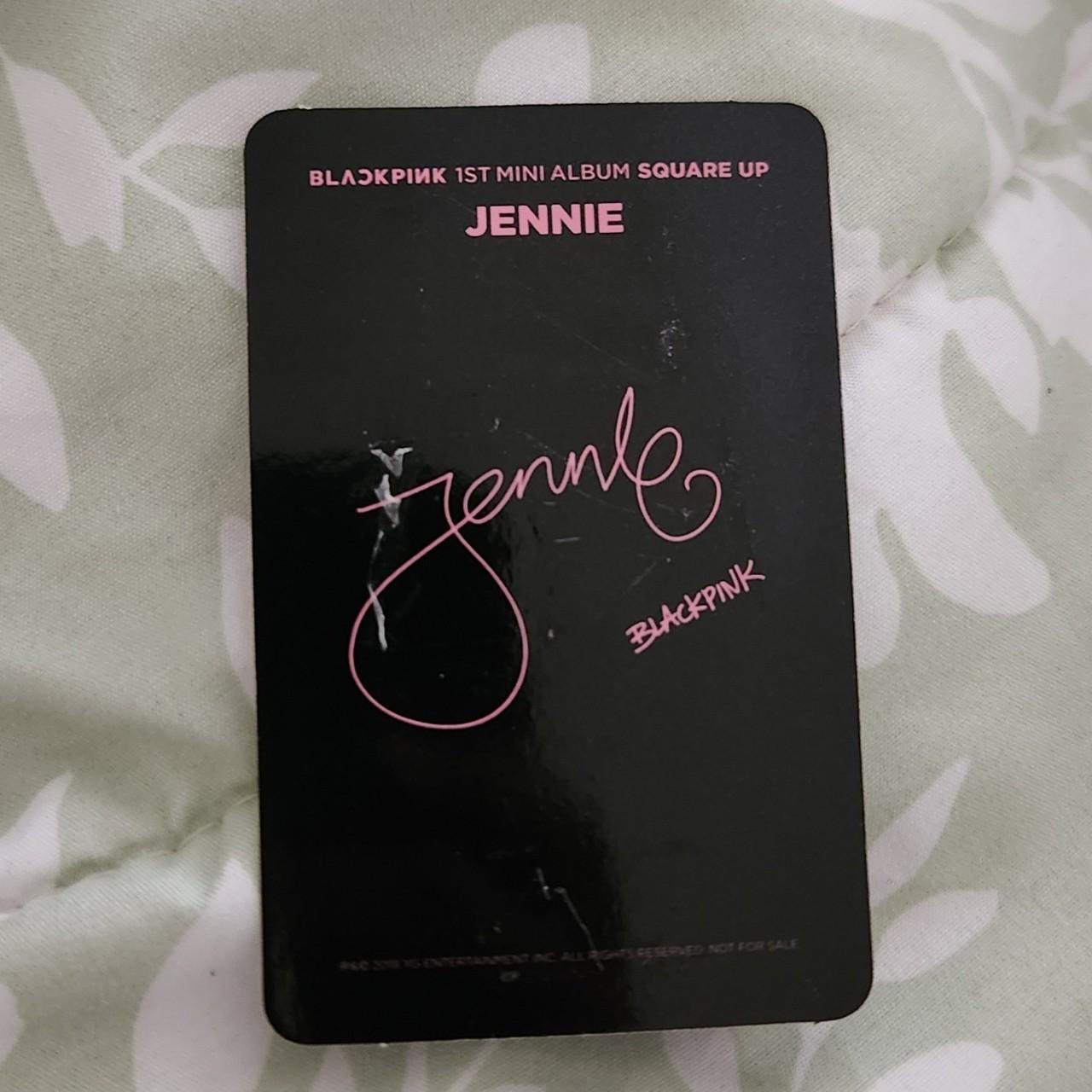 BLACKPINK JENNIE Square Up Photocard Black... - Depop