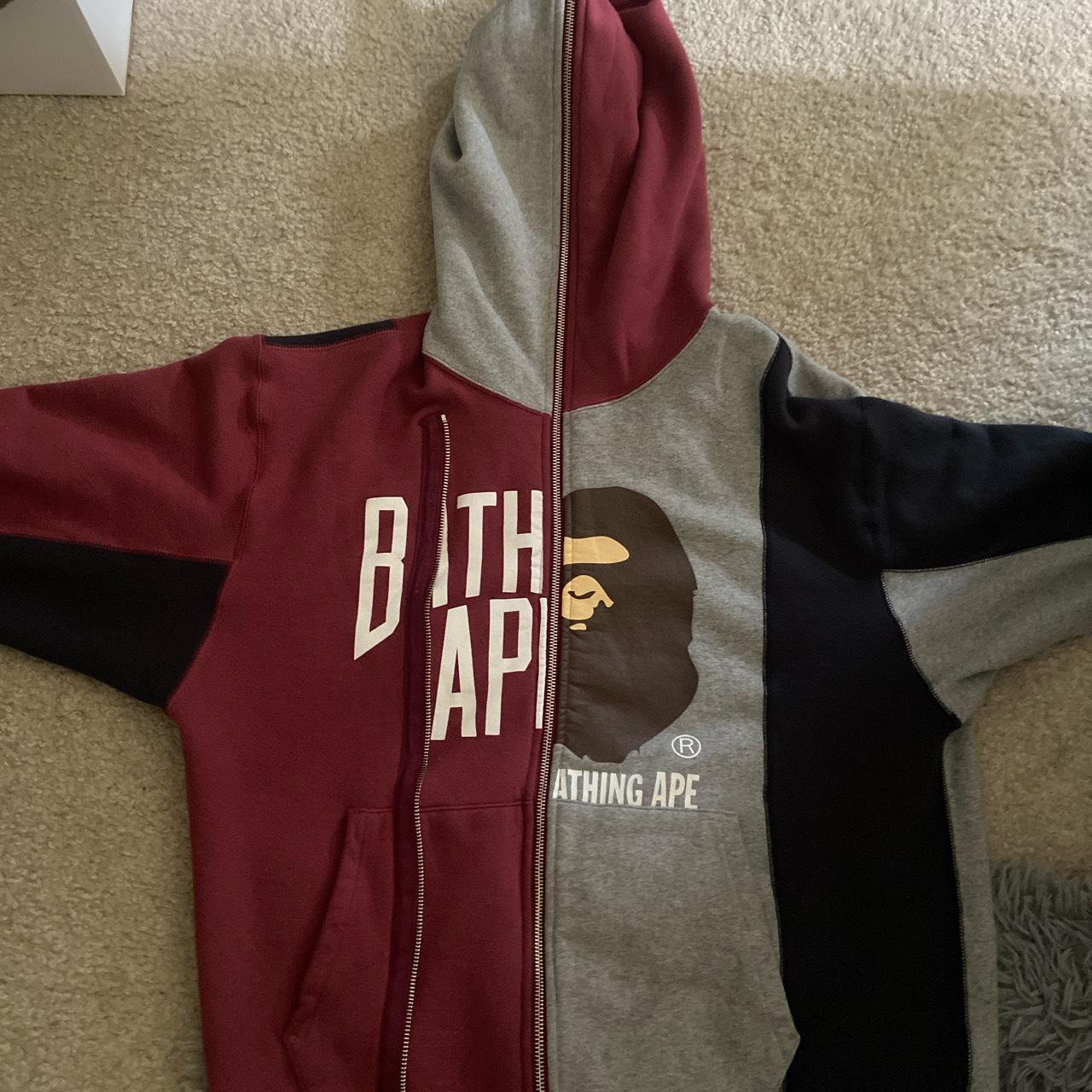 Bape full zip Mens XL / fits like a L - Depop