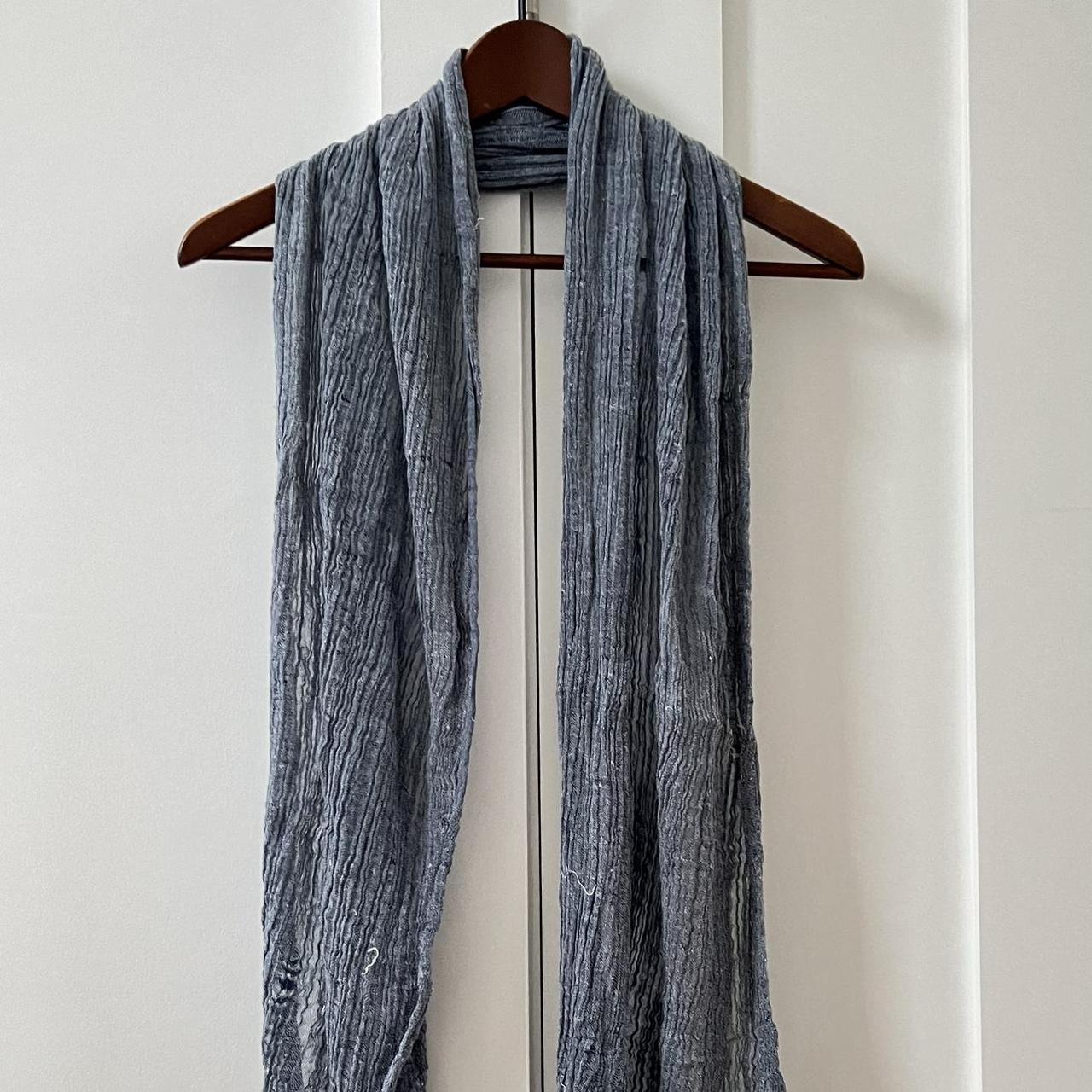 A linen scarf from Theory. Finish your dressed-up... - Depop