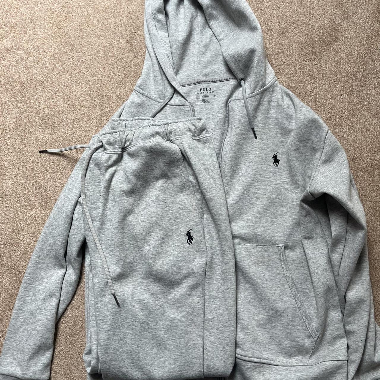 Grey Ralph Lauren tracksuit (whole tracksuit) Worn a... - Depop