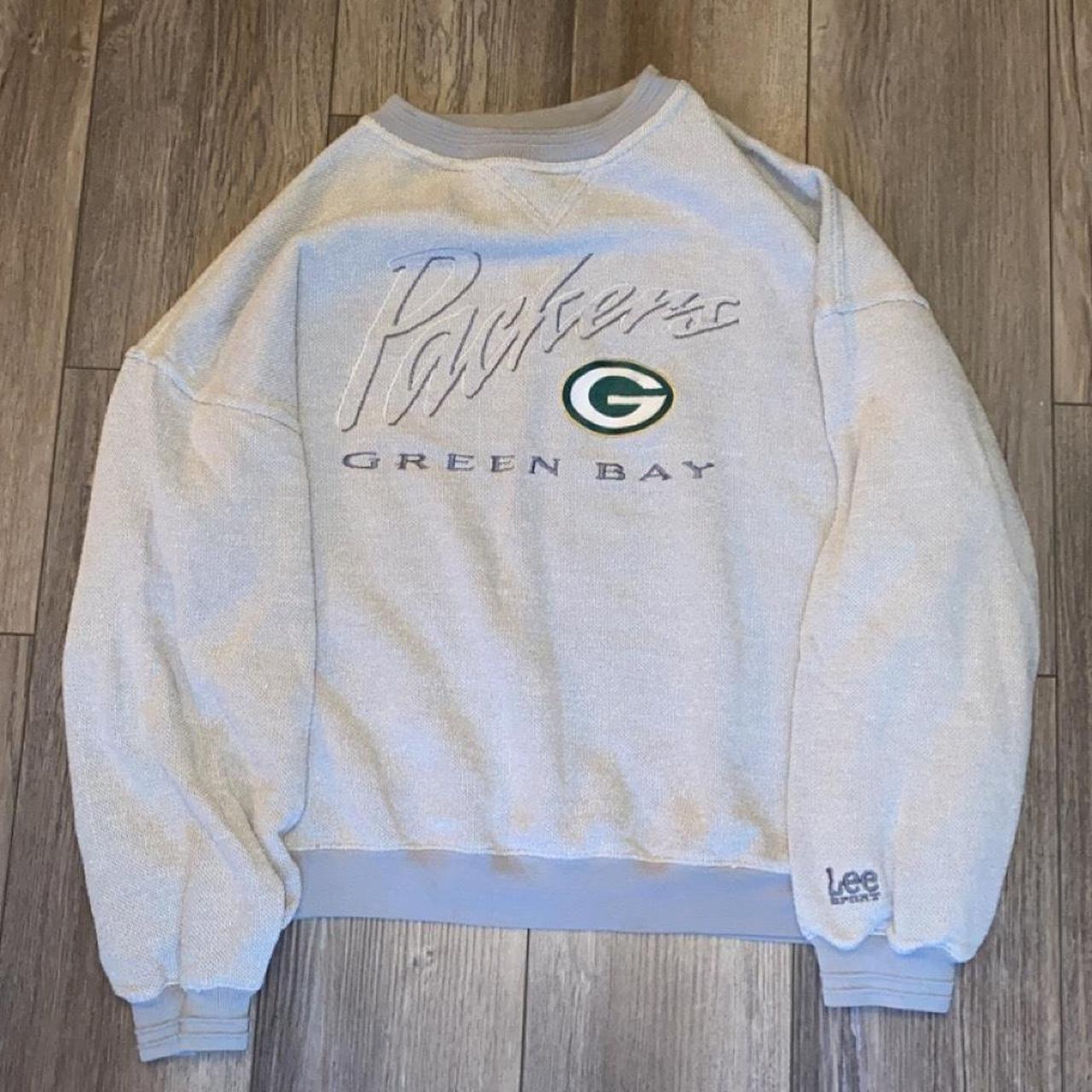 Vintage Lee Sport NFL Green Bay Packers Script Spell... - Depop