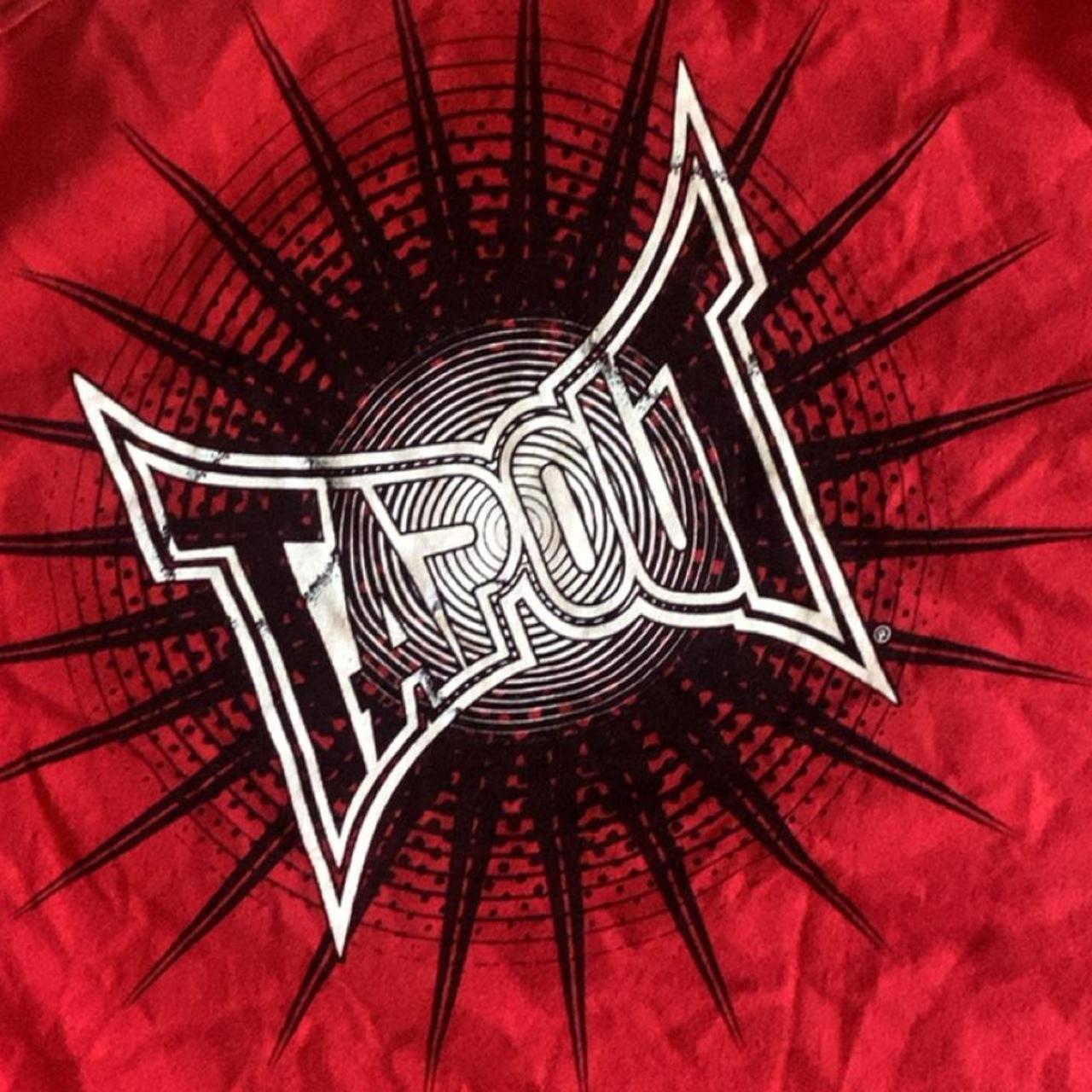 Super Sick Y2K Red Tap Out Shirt Size L. The shirt... - Depop