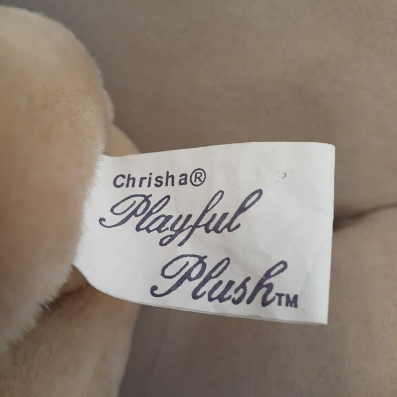 Chrisha Playful Plush Teddy Bear Wearing Christmas... - Depop