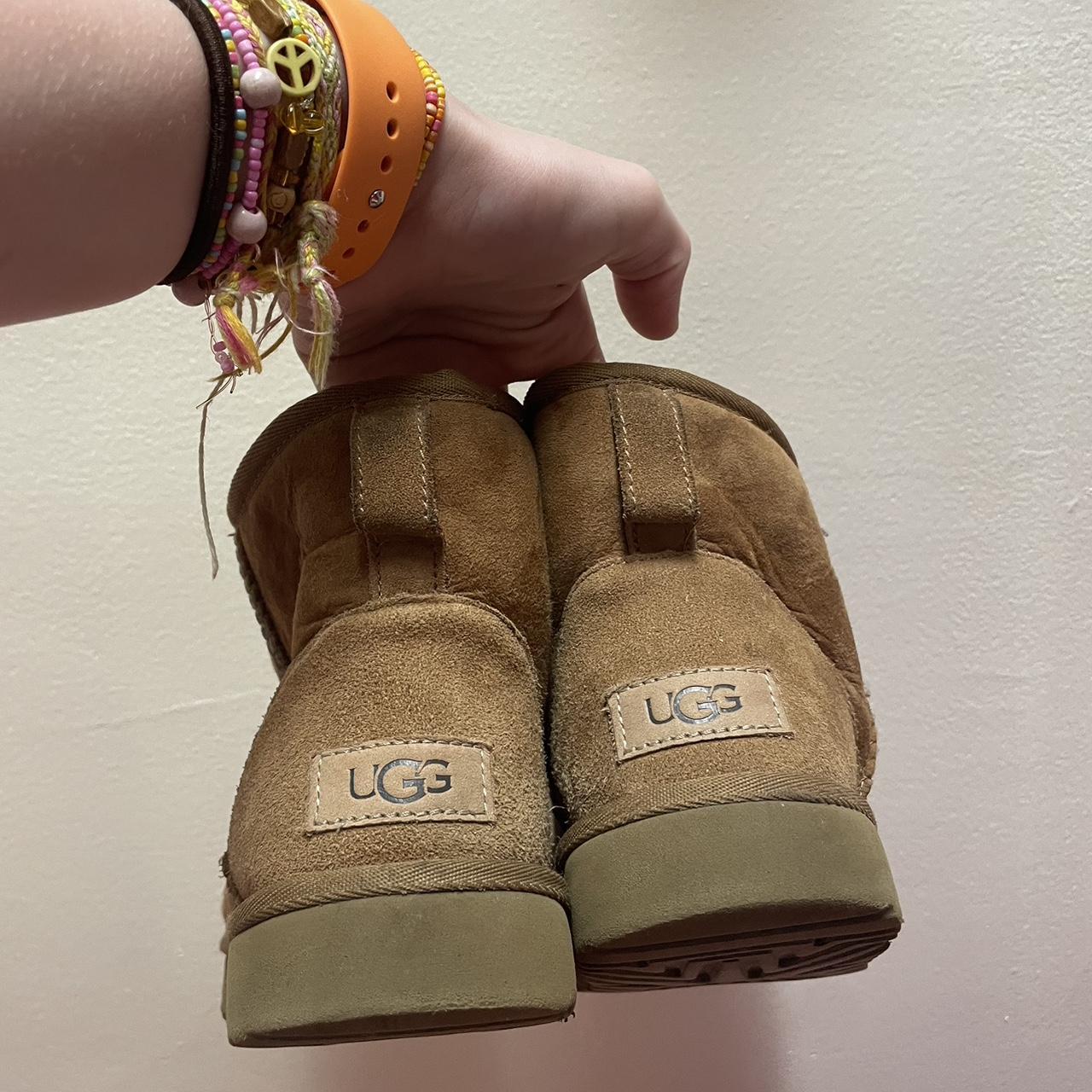 brown low ugg boots, size US 8 (women’s). barely... - Depop