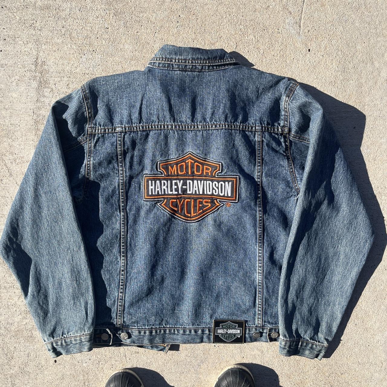 Harley Davidson Denim Jacket -Perfect condition... - Depop