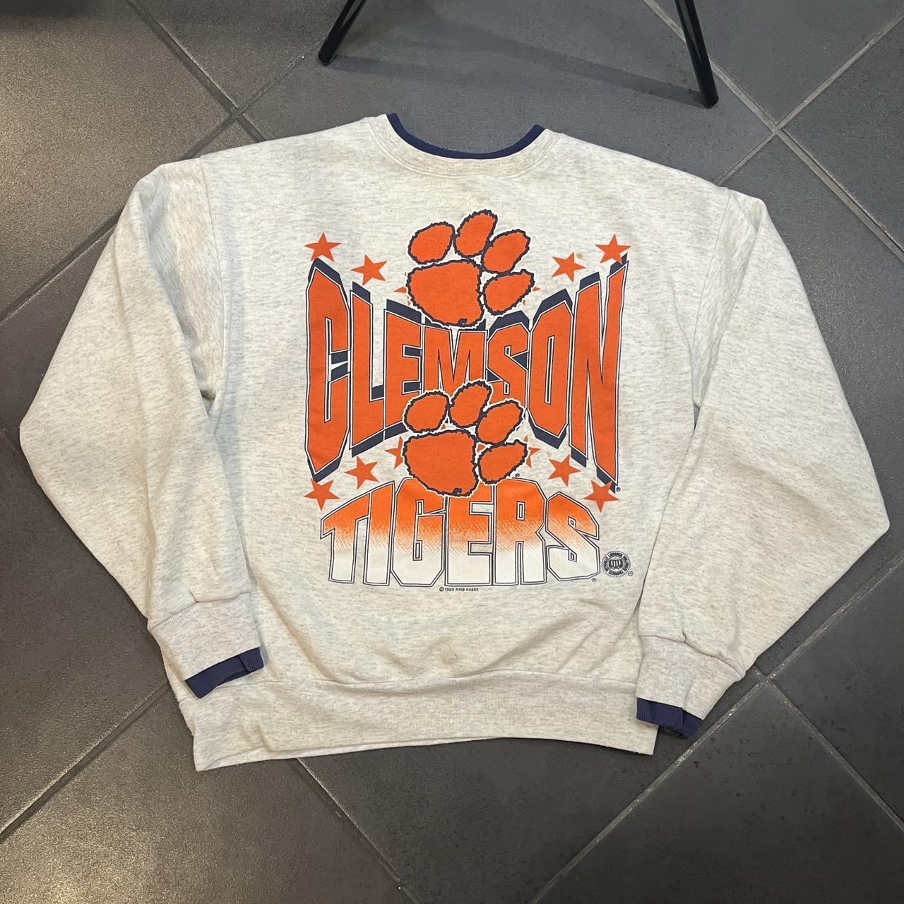 Clemson tigers vintage 1993 sweater -no tag but... - Depop