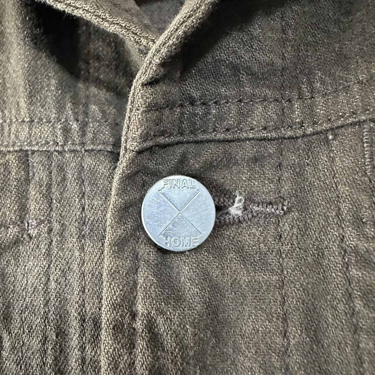 Final Home brown vintage jacket with stitch pattern... - Depop