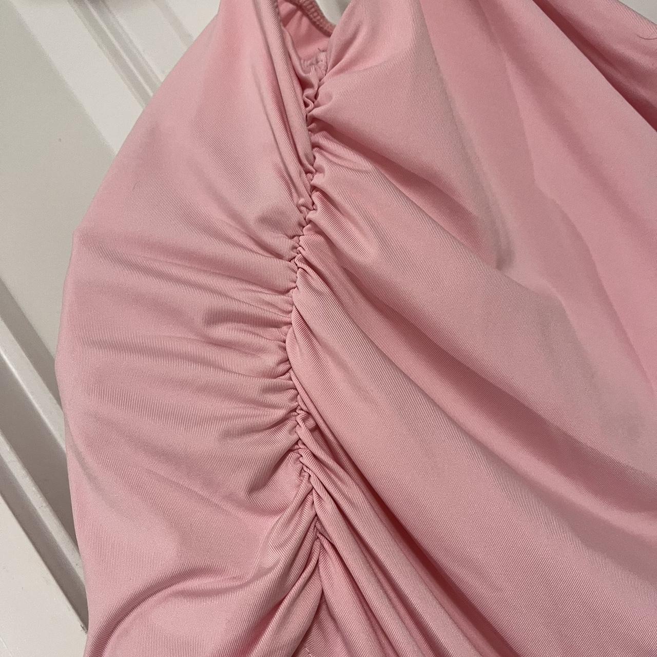 light pink scrunched top. perfect for a night out!... - Depop