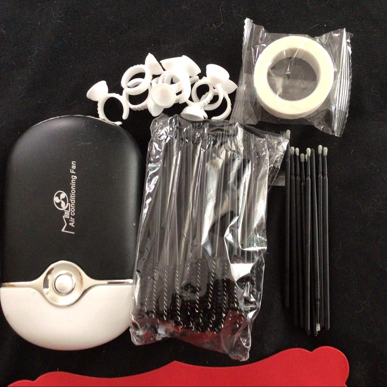 Lash kit - includes portable fan, lash comb/brush,... - Depop
