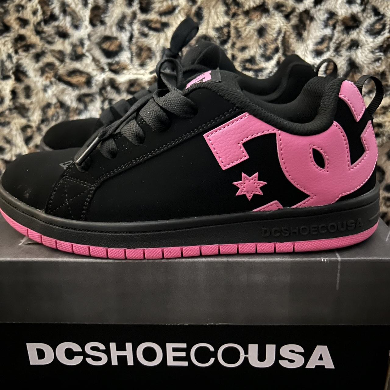 super cute pink DC shoes only worn once brand... | Depop
