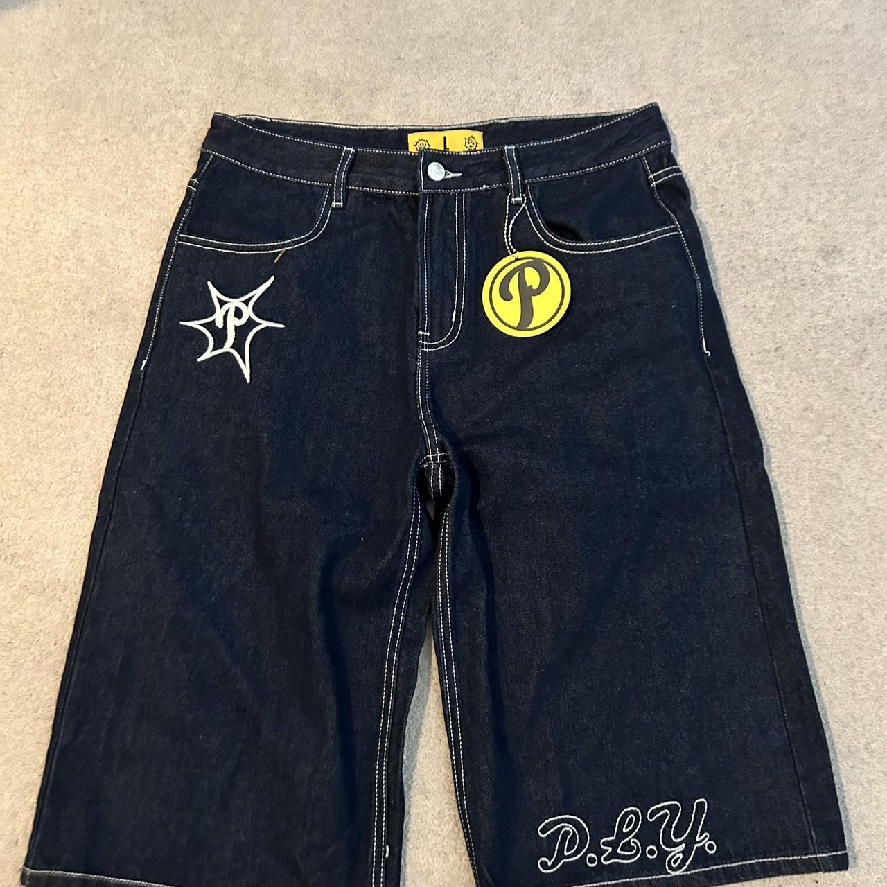 Blue protect jorts - Depop