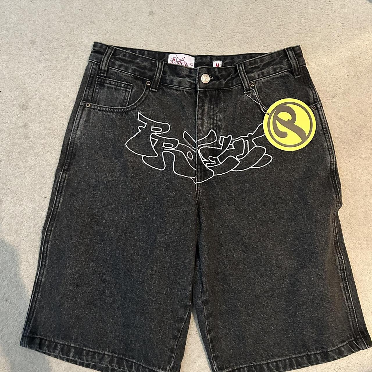 Black protect jorts - Depop