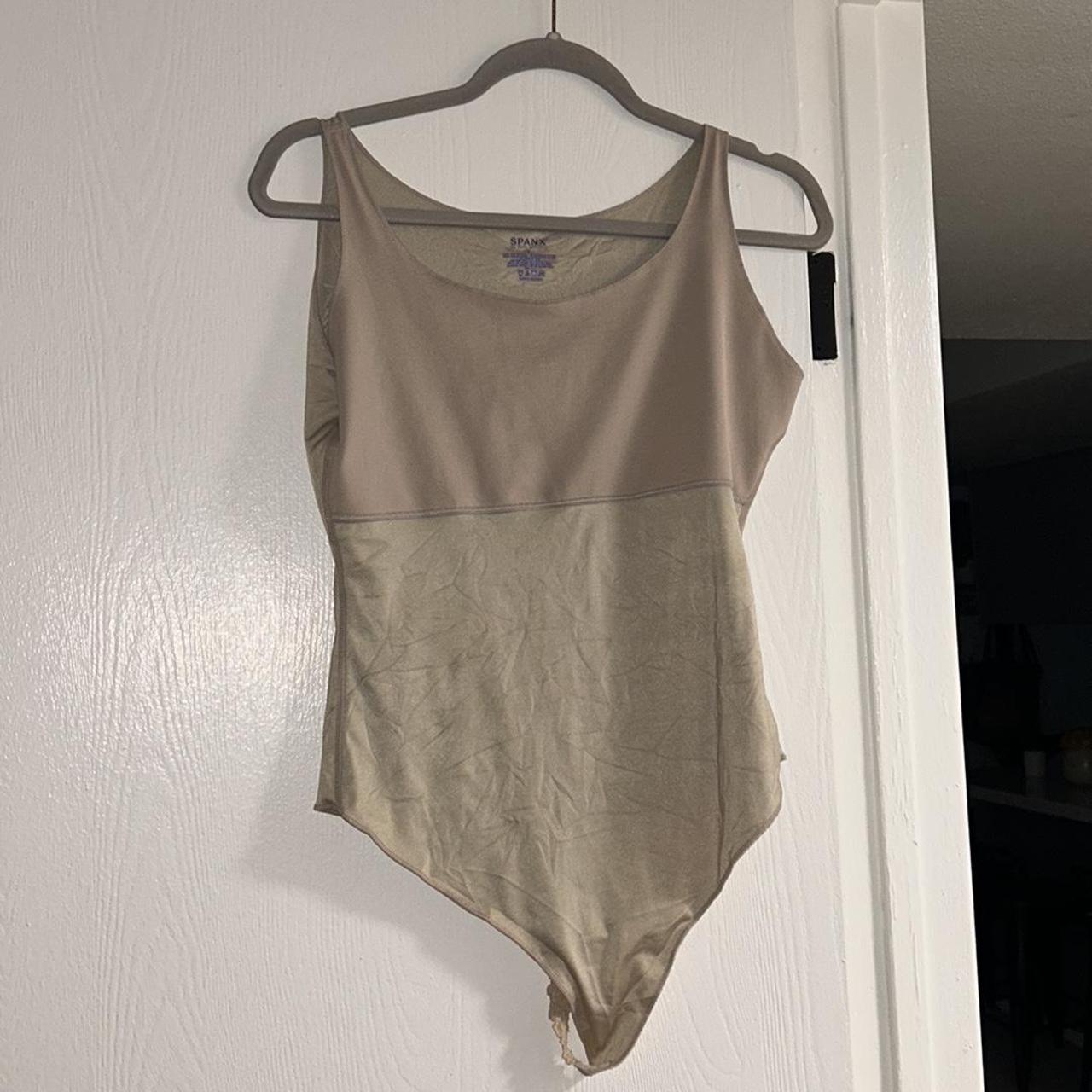 Spanx tan bodysuit. Size large. Excellent condition!... - Depop