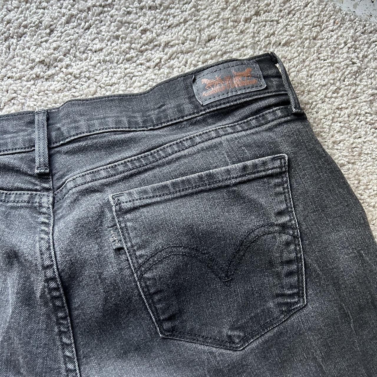 Levi’s 505 straight leg black denim jeans. Fit is... - Depop