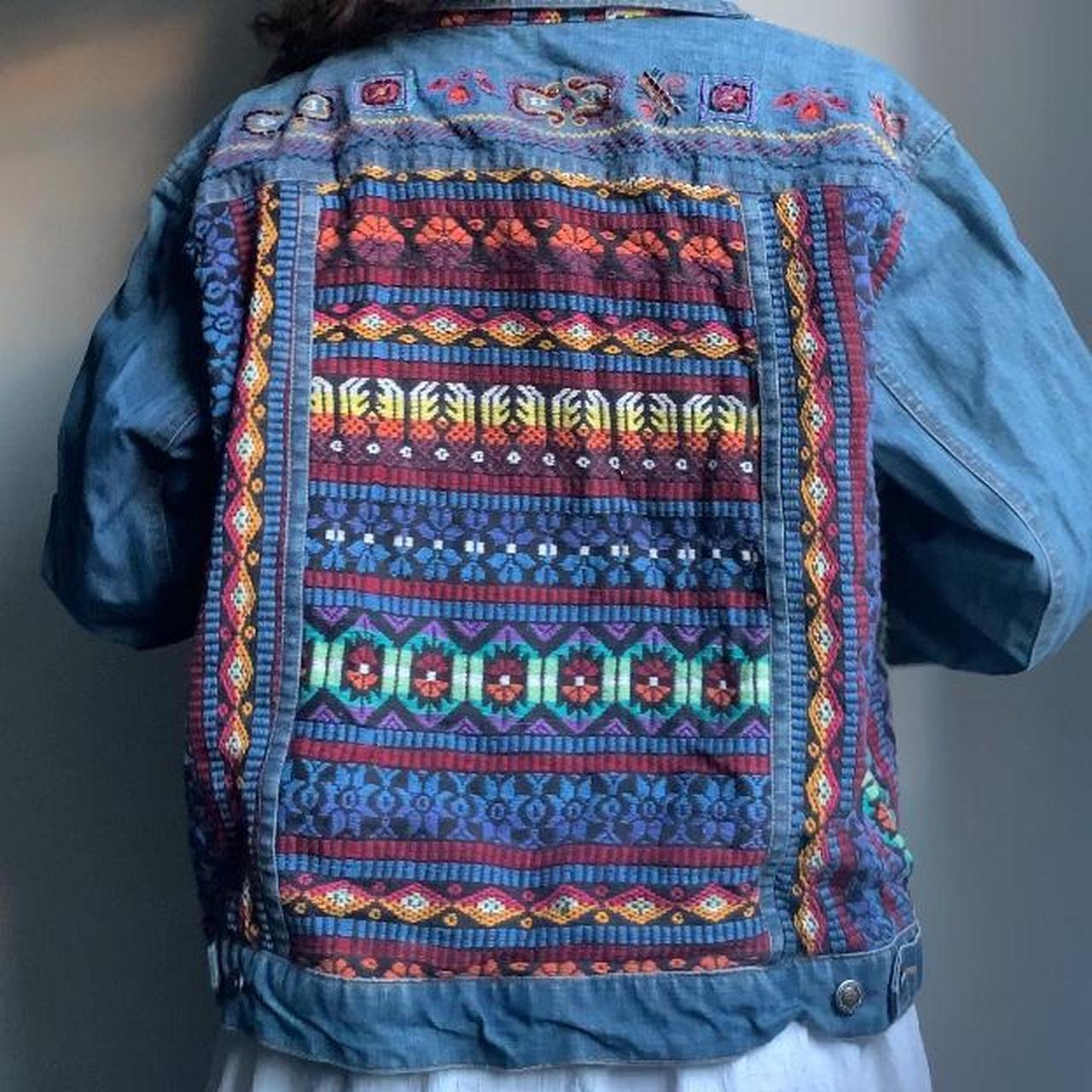 Vintage Embroidered Jean Jacket This jacket is so... | Depop