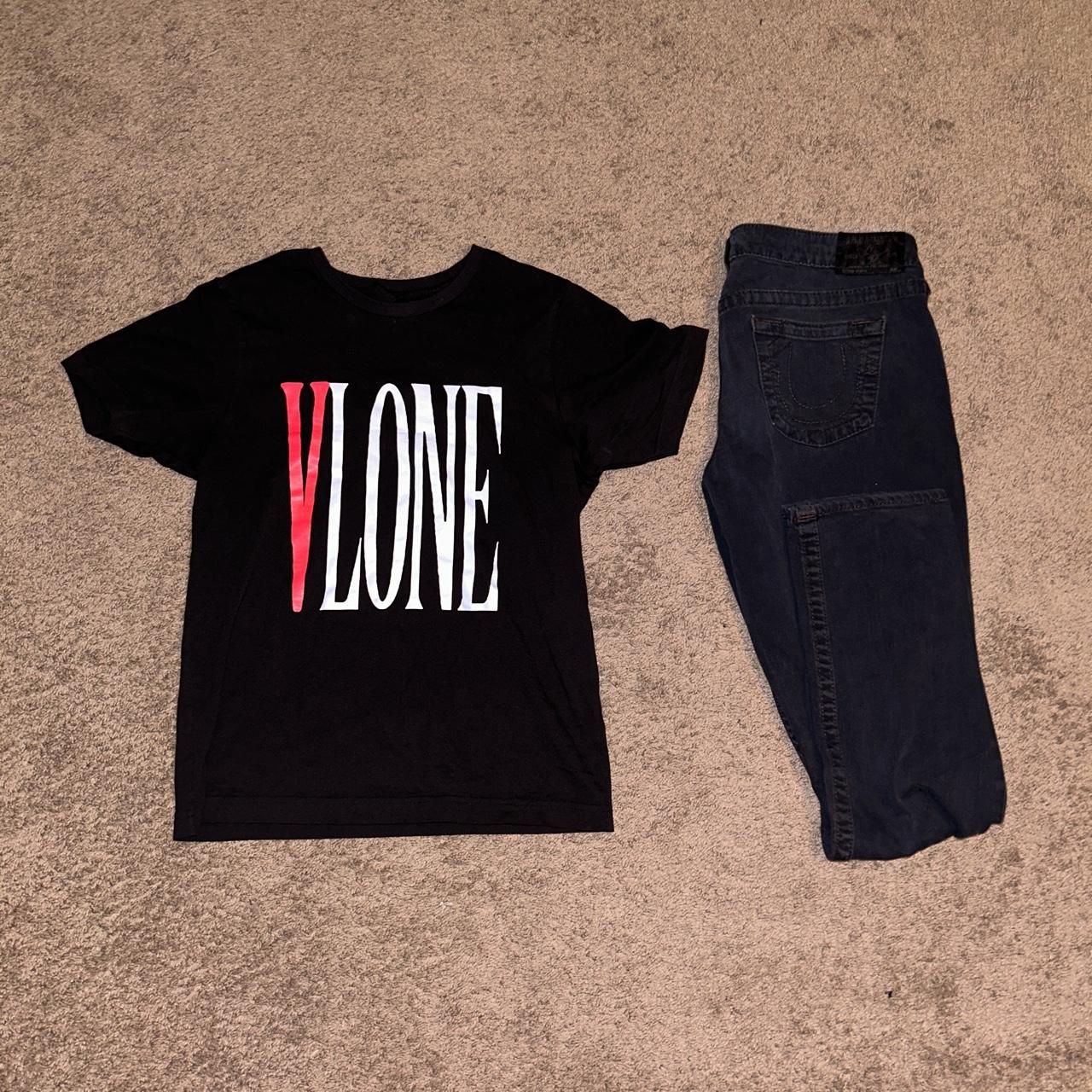 VLONE+TRUE RELIGION (STEAL DEAL) Size 33 Trueys,... - Depop
