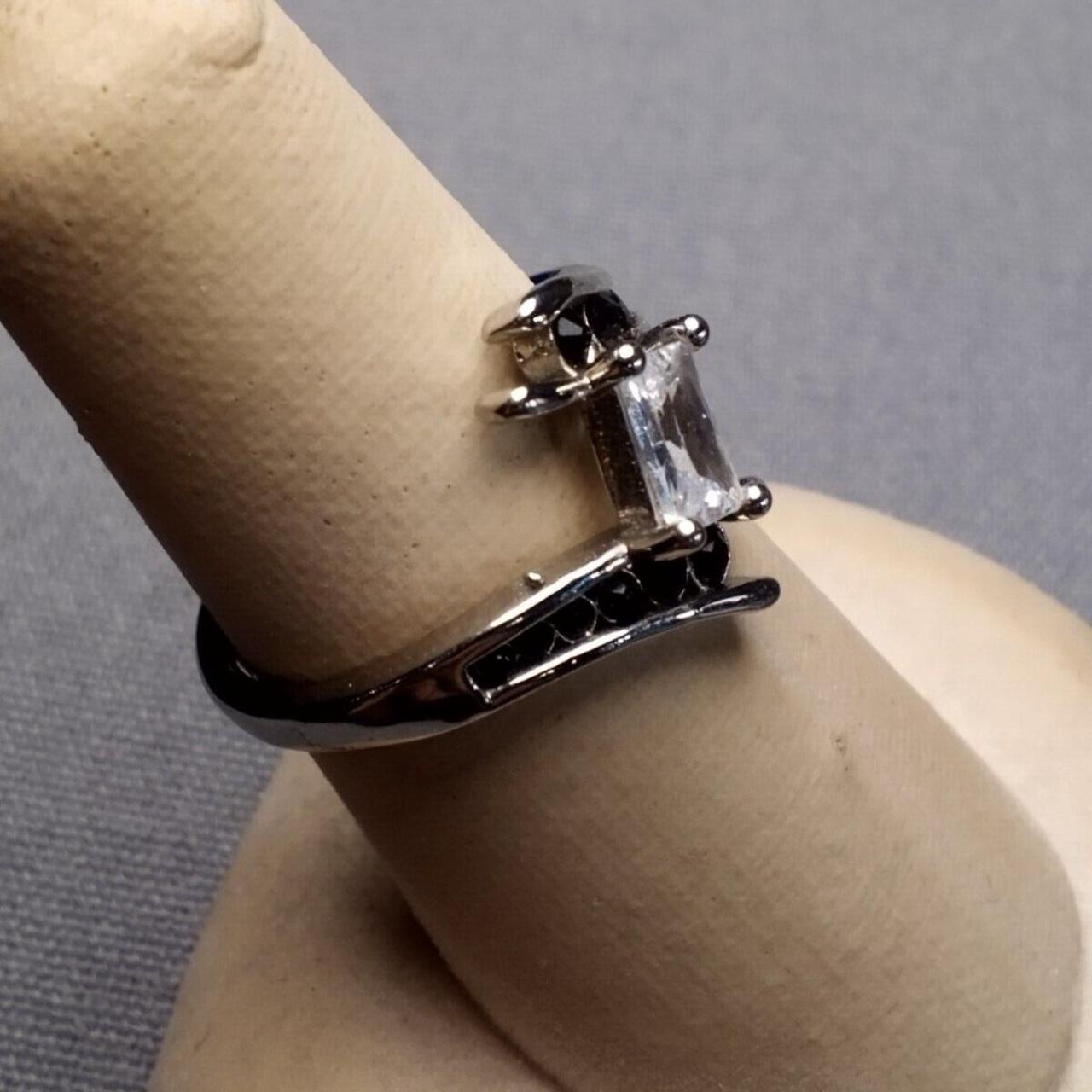 925 Sterling Silver Simulation Diamond Zirconia... - Depop