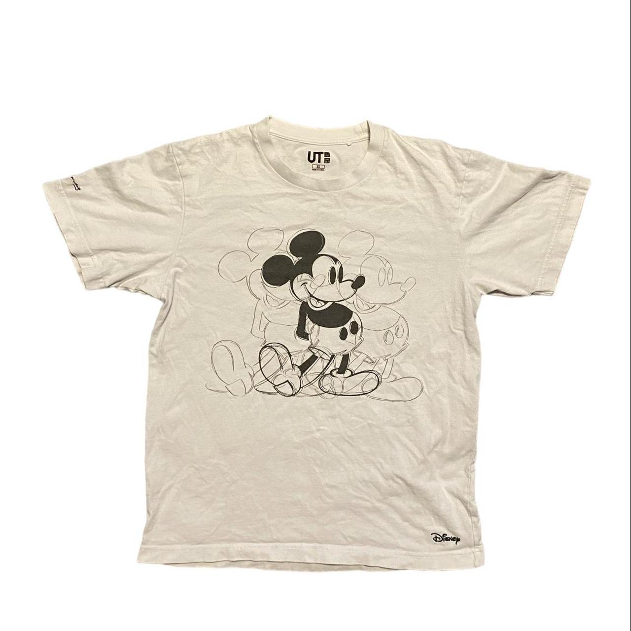 Uniqlo Disney Tee Size: Men XS Color: White - Depop