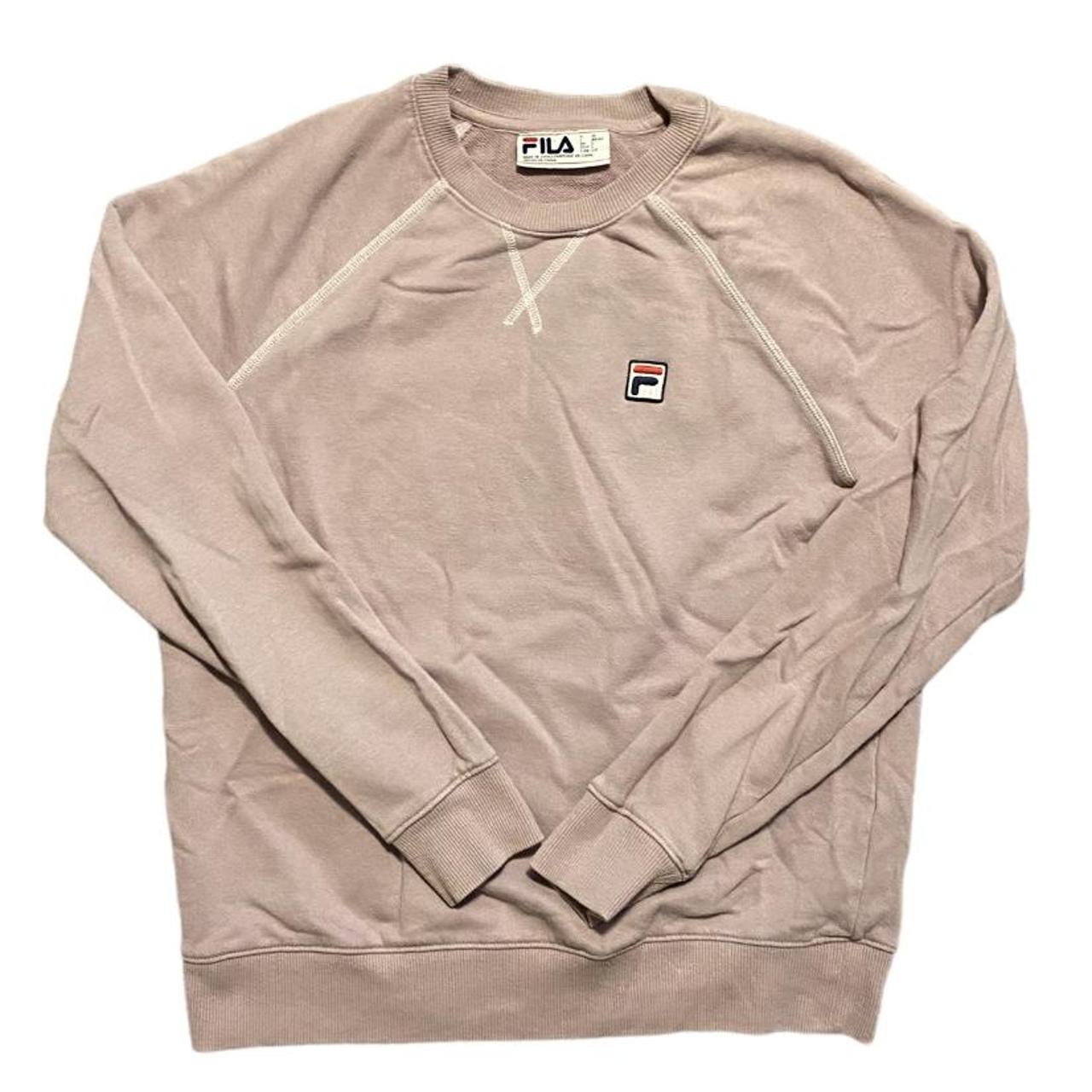 Fila Crew Sweater Size: Women Small Color: Light Purple - Depop