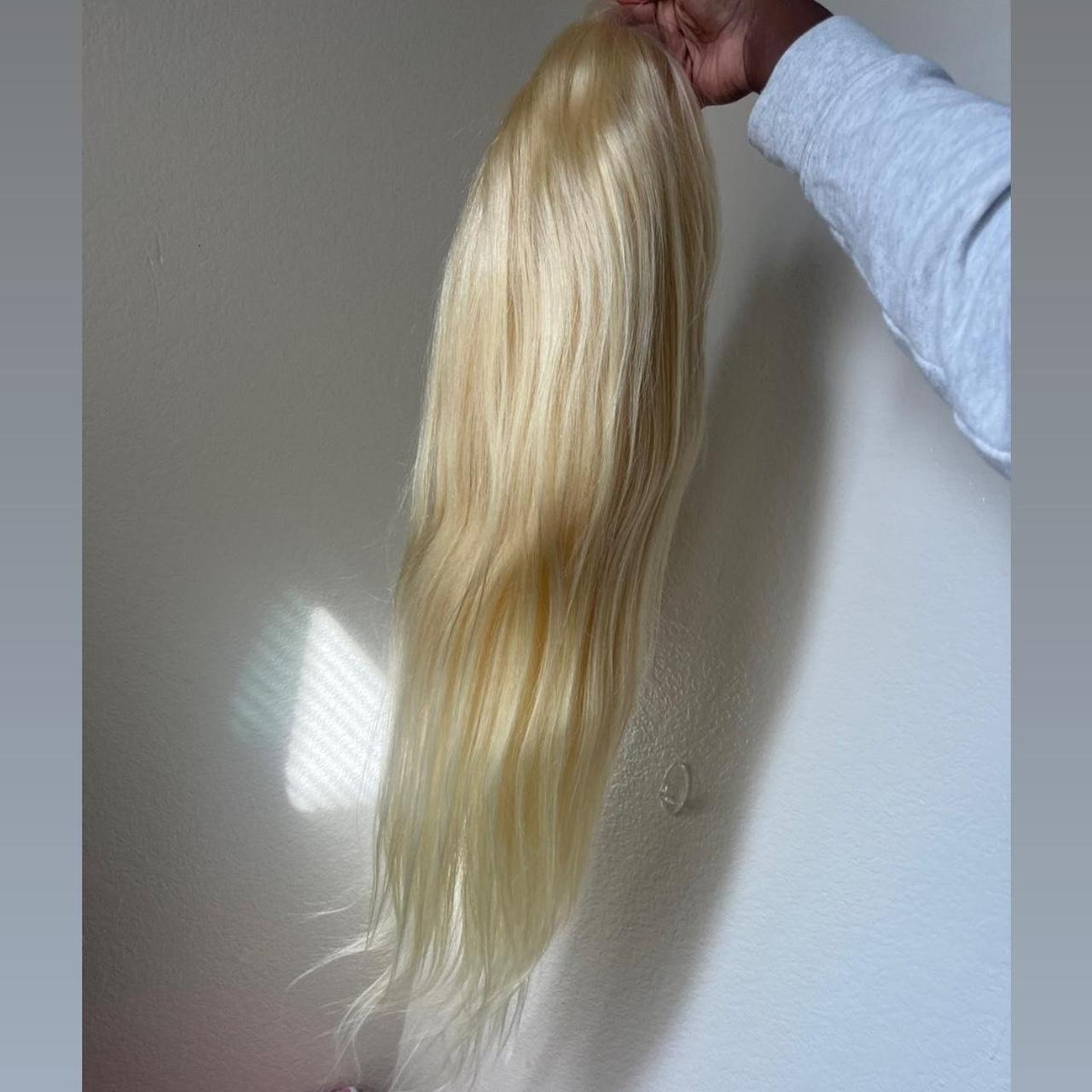26’ Blonde ( 613 ) Human Hair Body Wave Transparent... - Depop