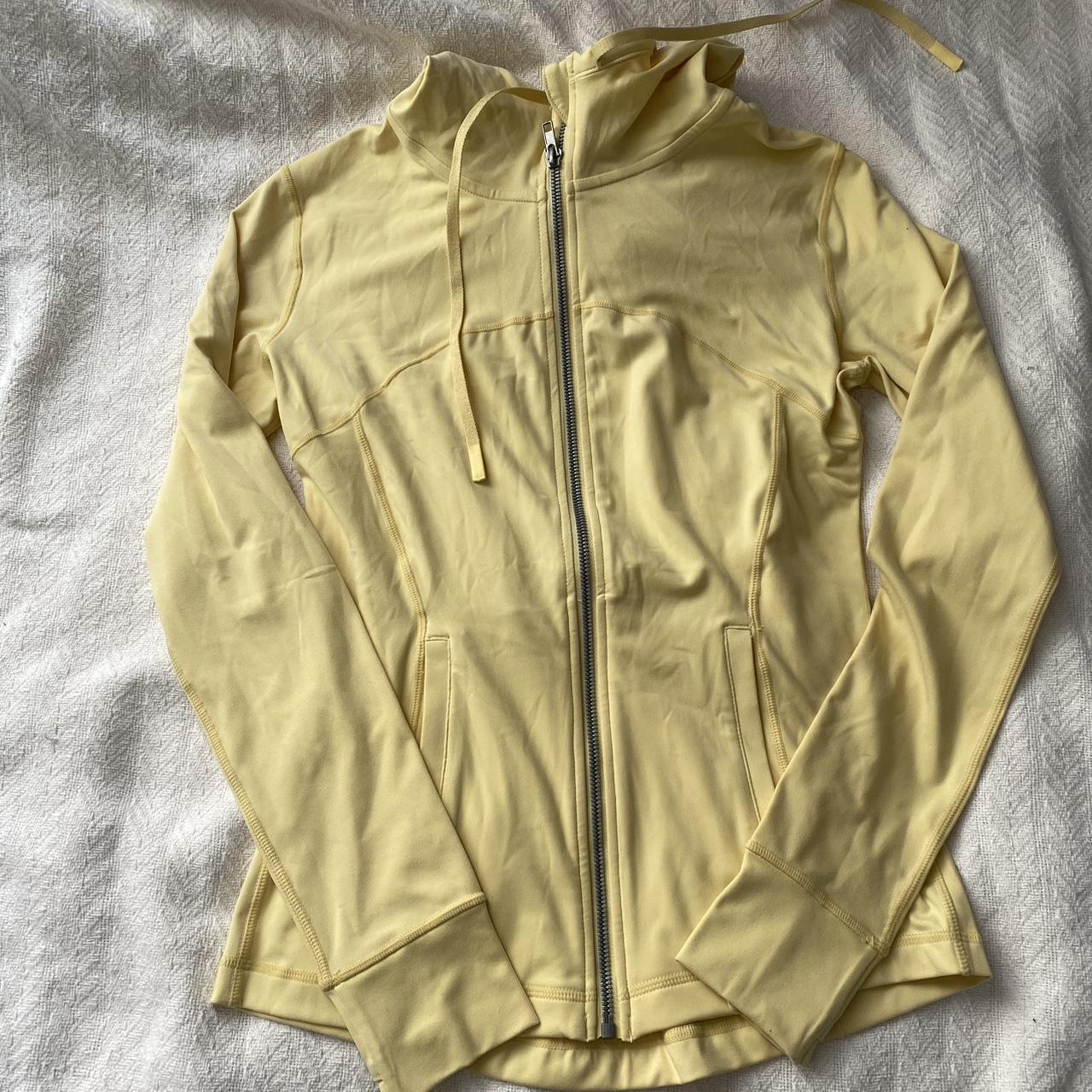 yellow athletic jacket in love w this... - Depop