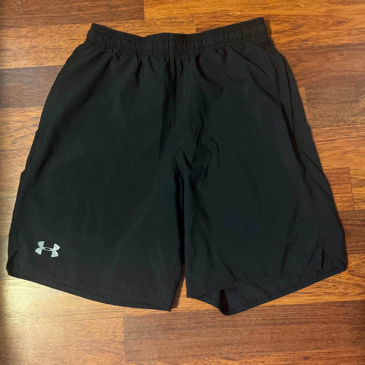 black under armour men’s size medium athletic shorts - Depop
