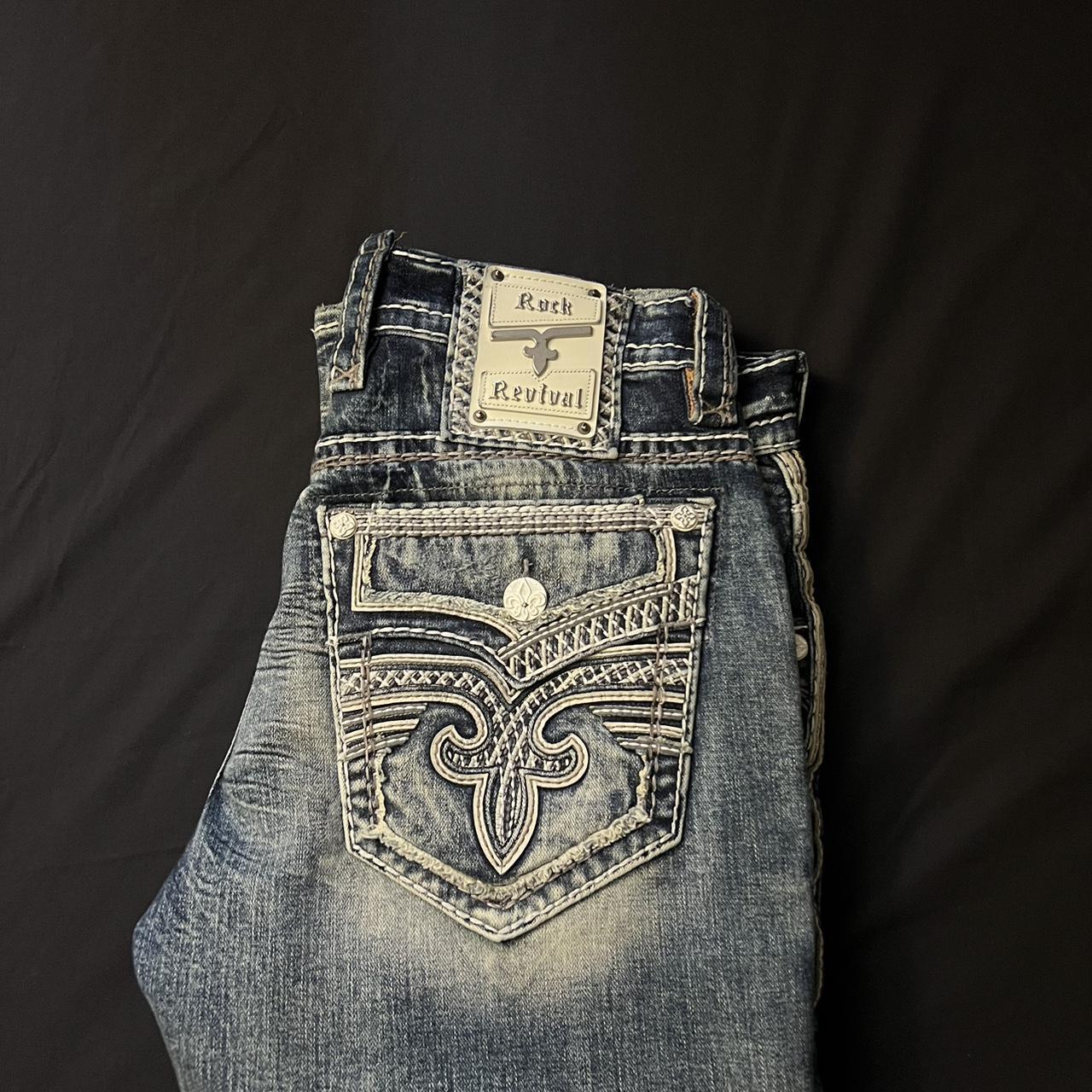 Rock rival ripped jeans Bought them like a month... - Depop