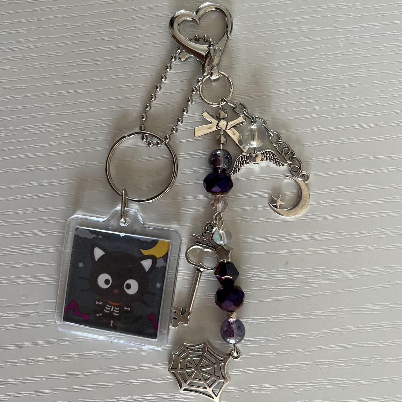 super cute Halloween chococat themed keychain ☺️🎃... - Depop