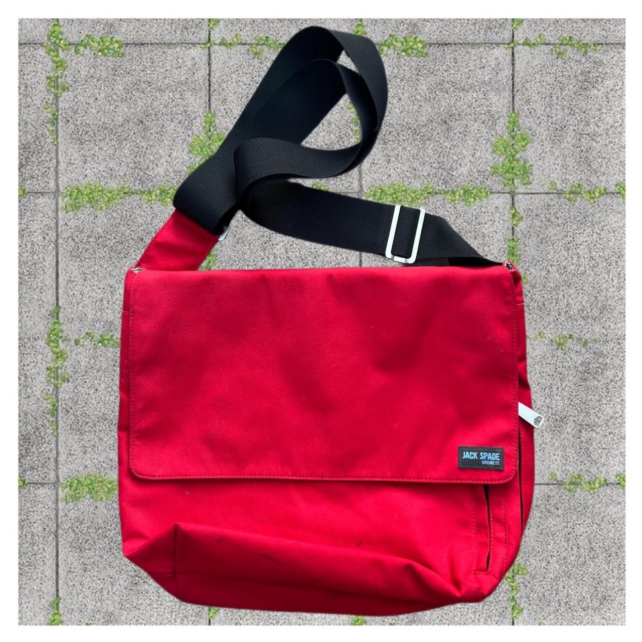 Red Jack Spade Messenger Bag Good Condition... - Depop
