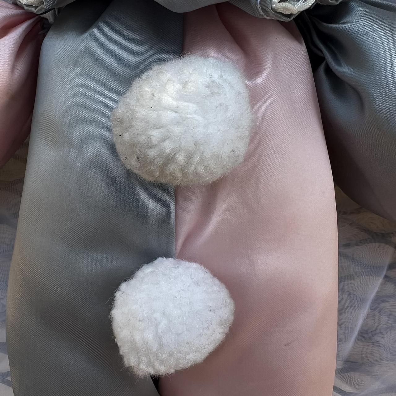 Vintage Pink & Grey Satin Clown Jester Good... - Depop