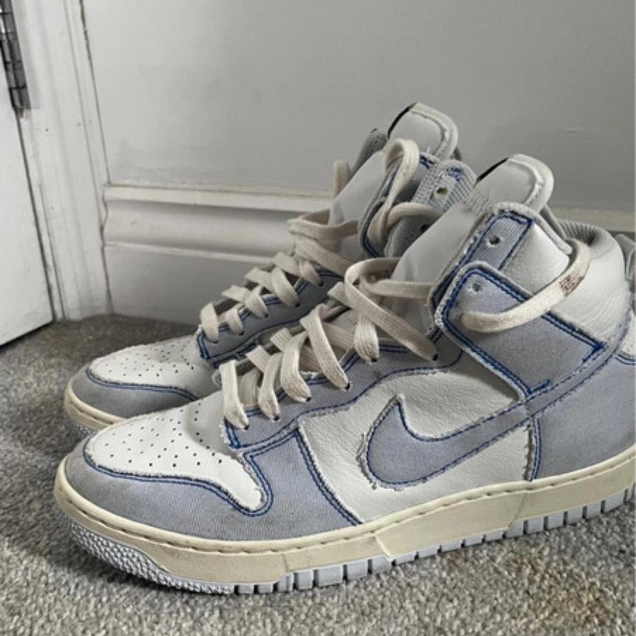 Denim high top Nike A few scuffs but just needs a... - Depop
