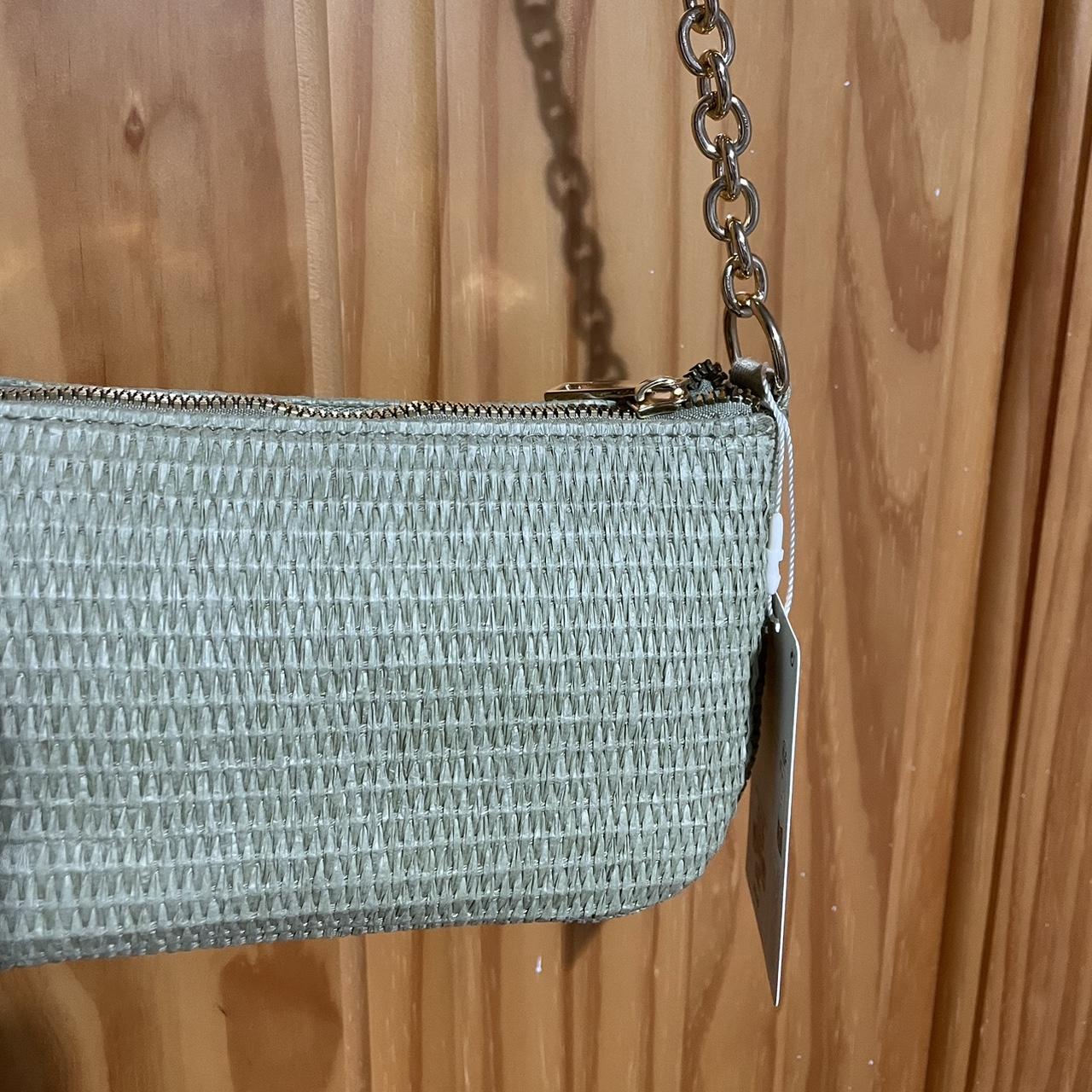 Penneys/Primark wicker sage green mini bag. Never... - Depop