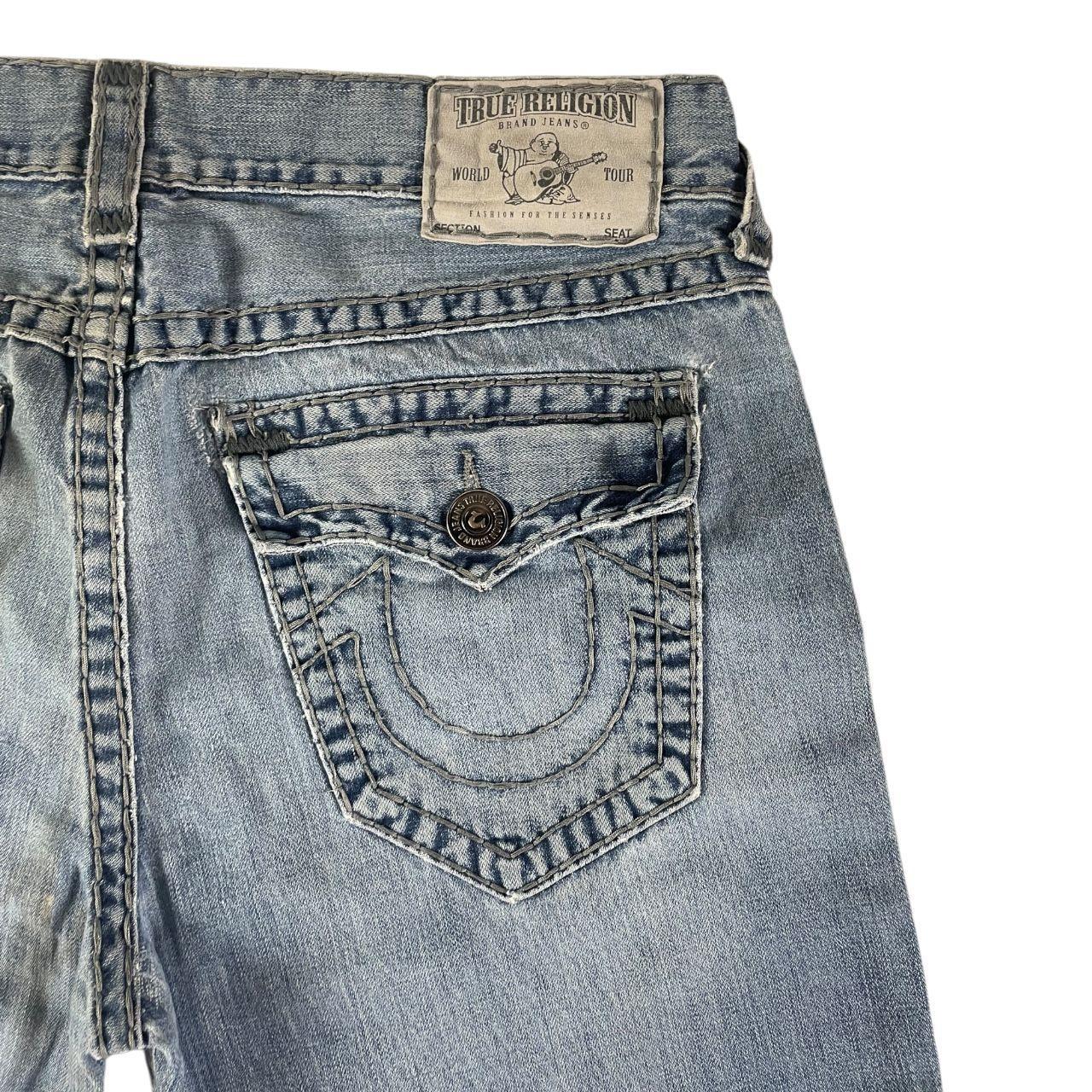 Blue True Religion Vintage Jeans - W:40 L:34 Size... - Depop