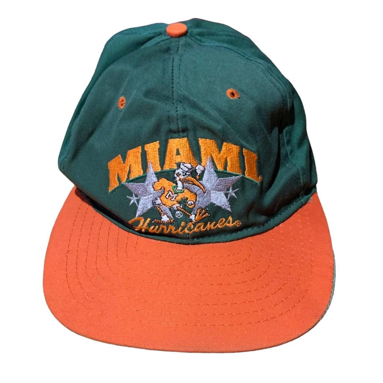 90s Vintage Miami Hurricanes University of Miami Cap... - Depop