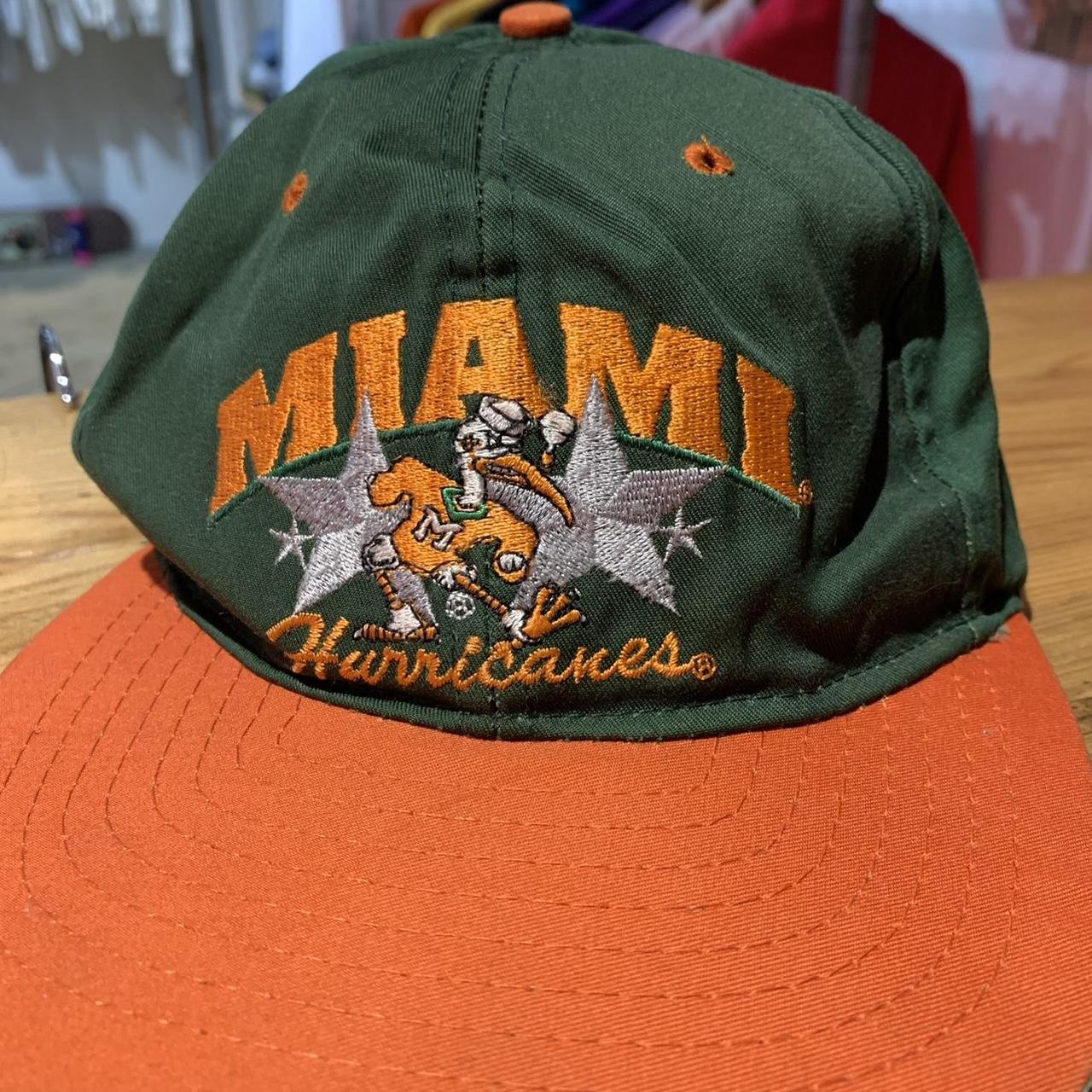 90s Vintage Miami Hurricanes University of Miami Cap... - Depop