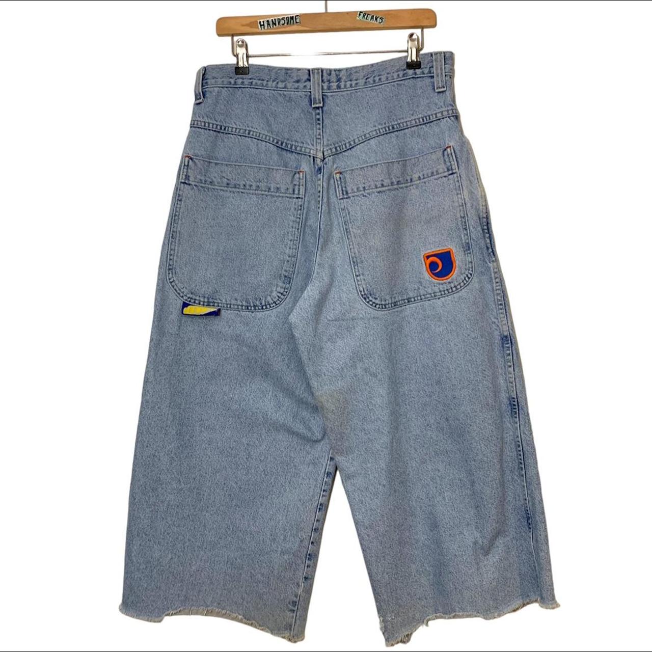 90s JNCO Twin Cannon 26” Wide Leg Jeans - Light Blue... - Depop