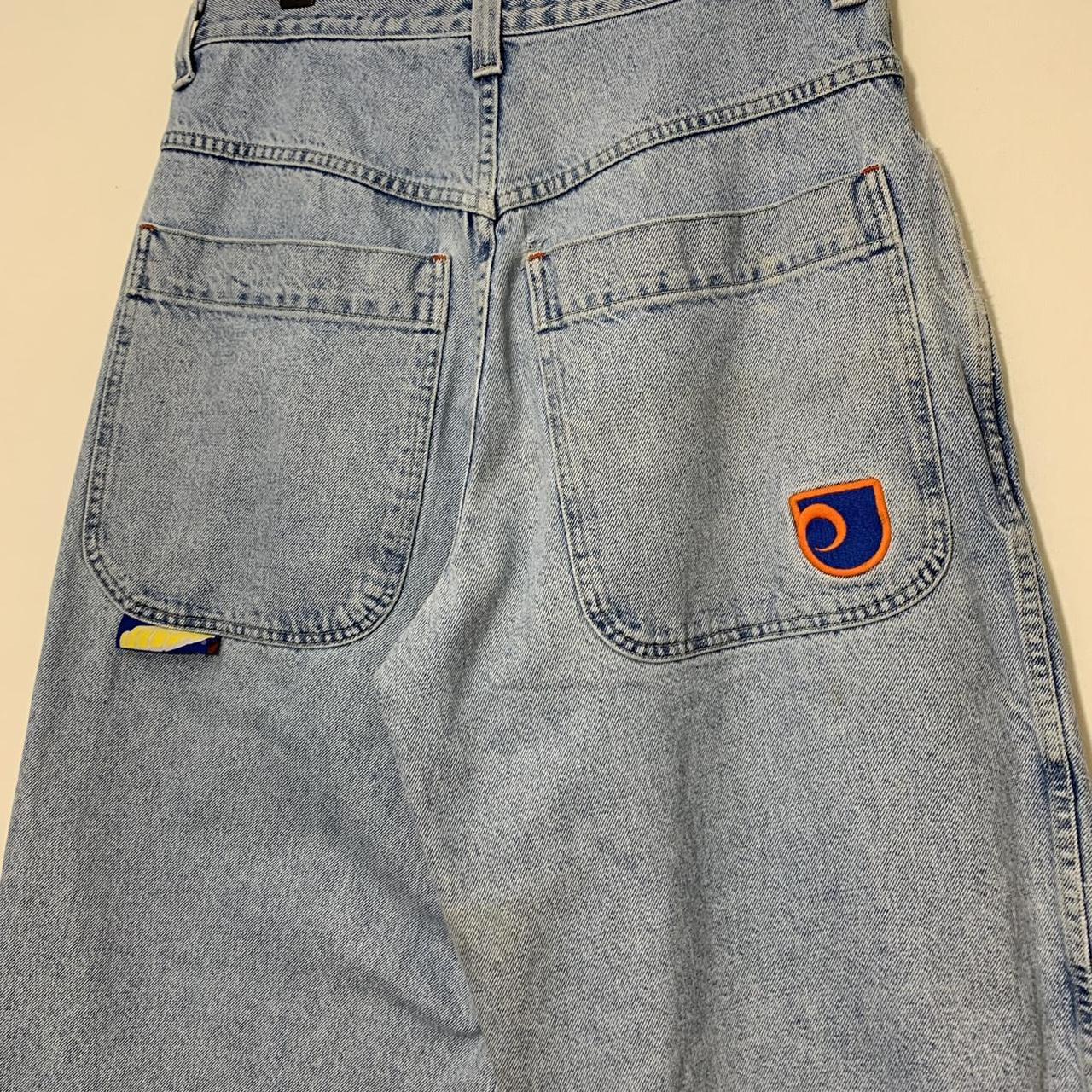 90s JNCO Twin Cannon 26” Wide Leg Jeans - Light Blue... - Depop