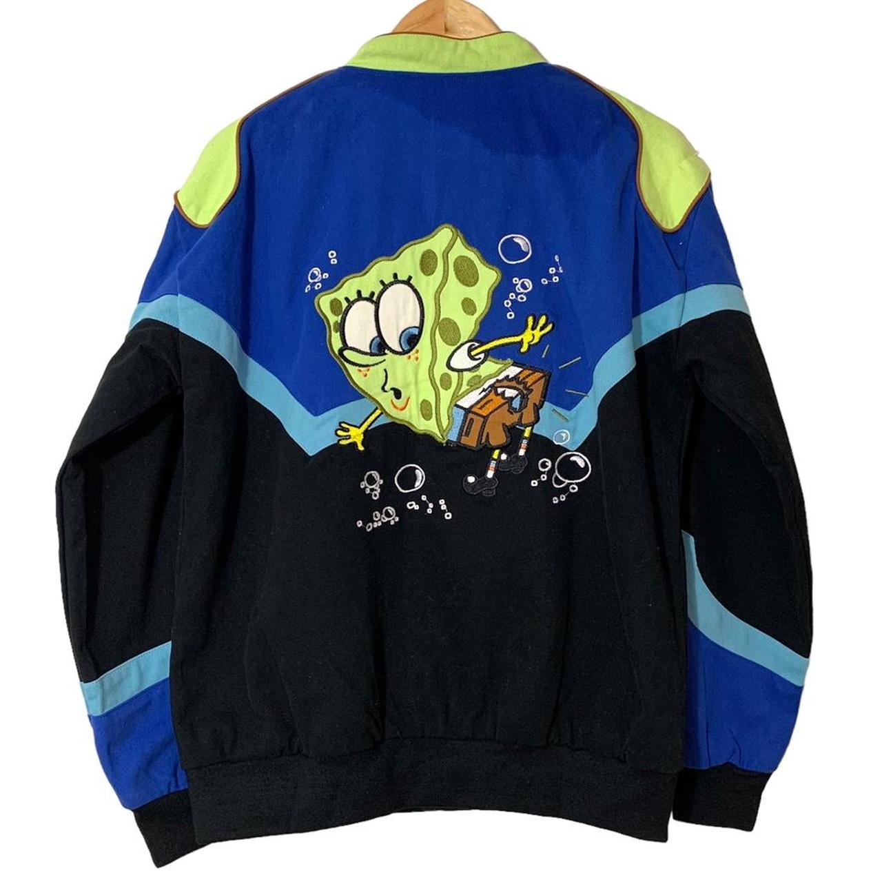 Dudack Spongebob SquarePants Racing Jacket - Black,... - Depop