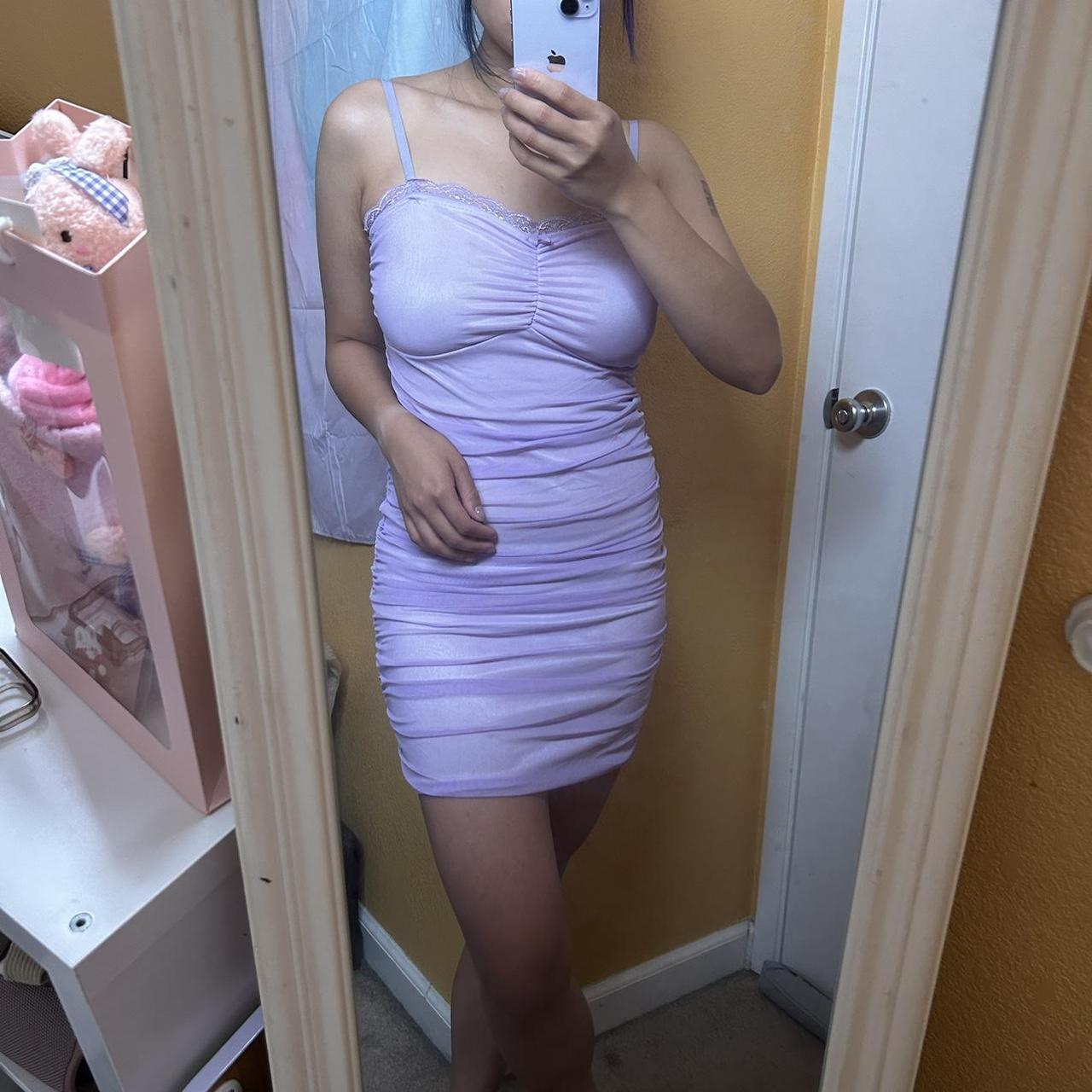 Cute Sexy Lilac Dress Super Flattering Perfect For A Depop