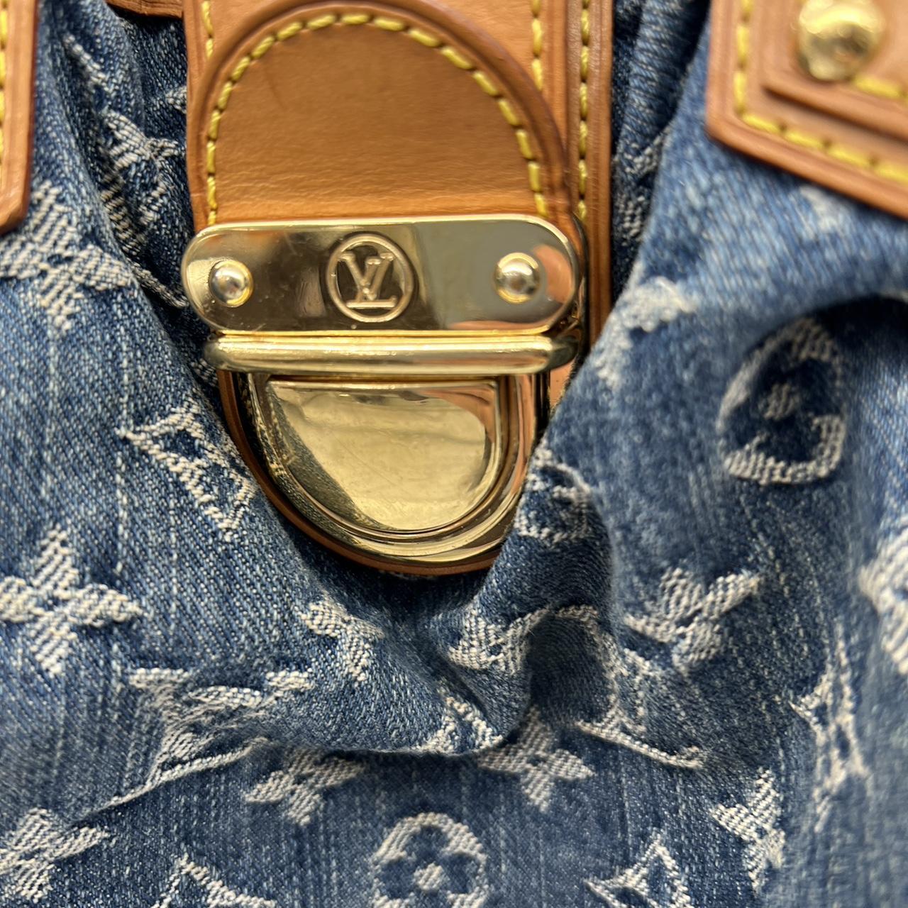 Louis Vuitton mini monogram denim bag Very good... - Depop