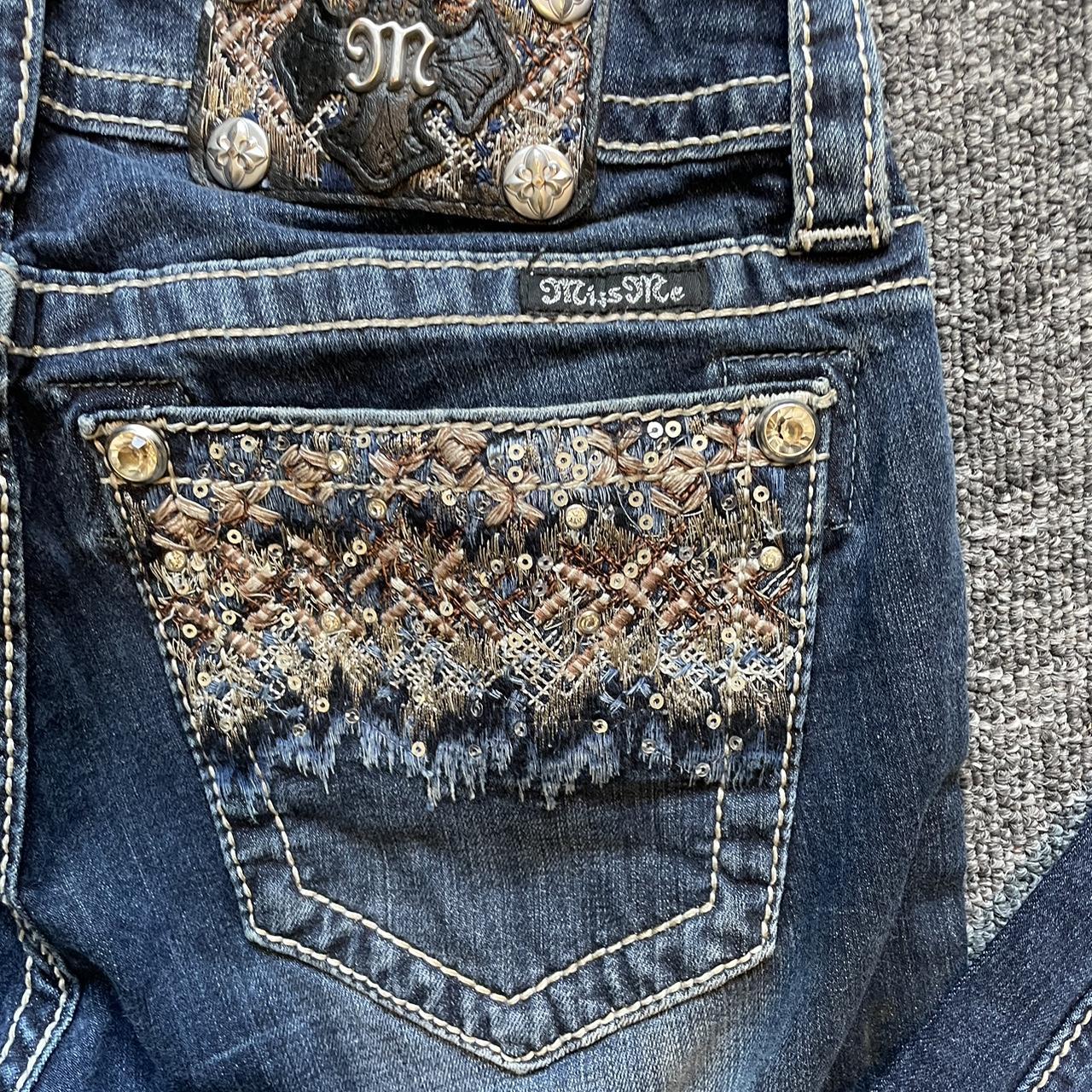 VINTAGE SKINNY MISS ME JEANS - 25 • Vintage Skinny... - Depop