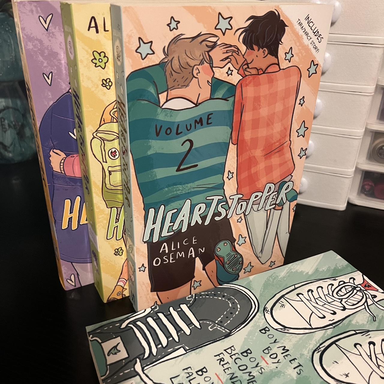 Books 1 and 3 of Heartstopper books in excellent... - Depop