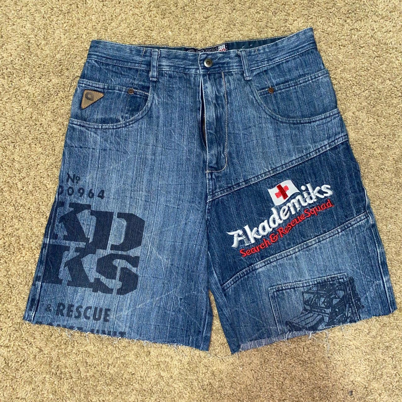 Akademiks Jean Cut-Off Shorts. I’m a 34 waist and I... - Depop