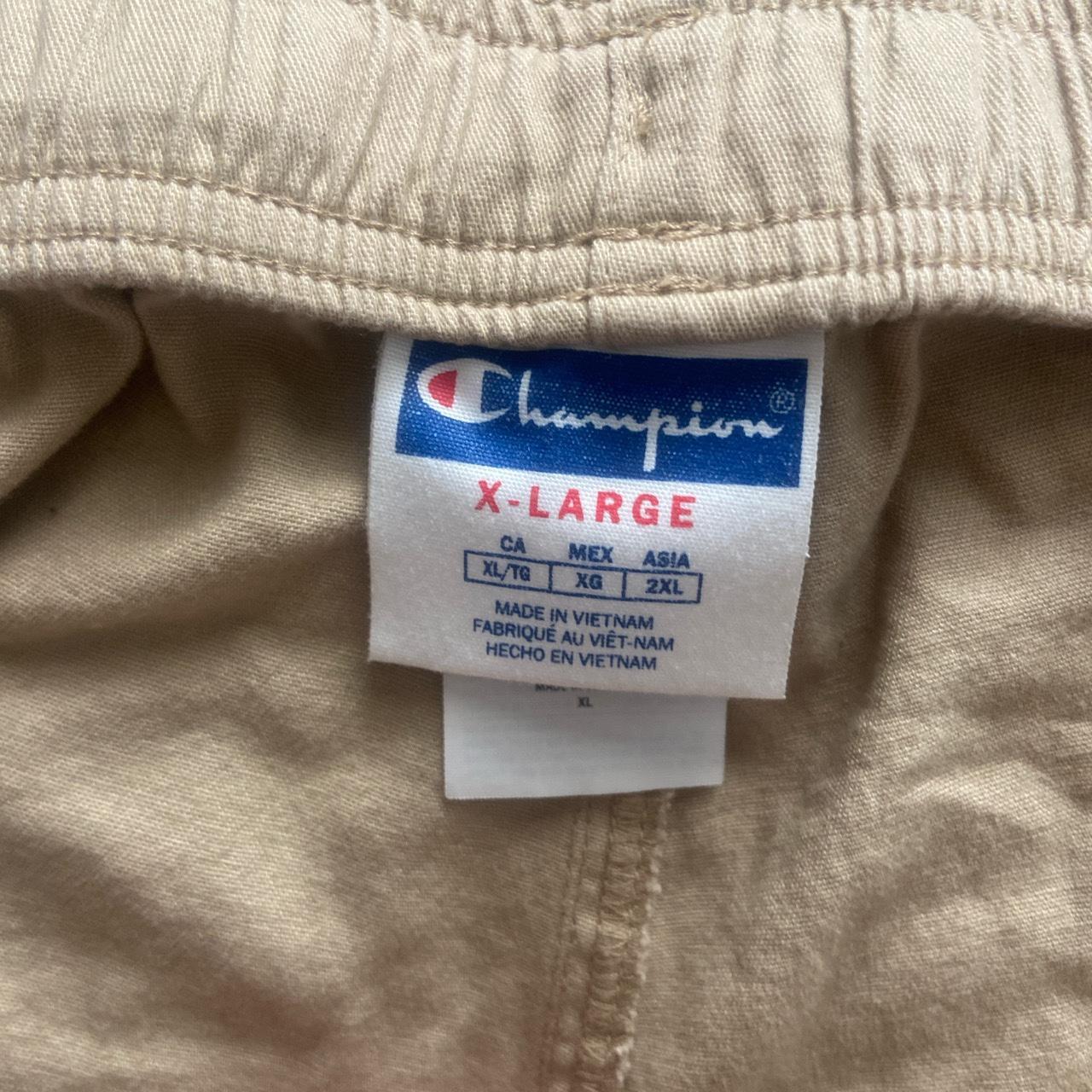 great condition, champion beige brown denim jean... - Depop