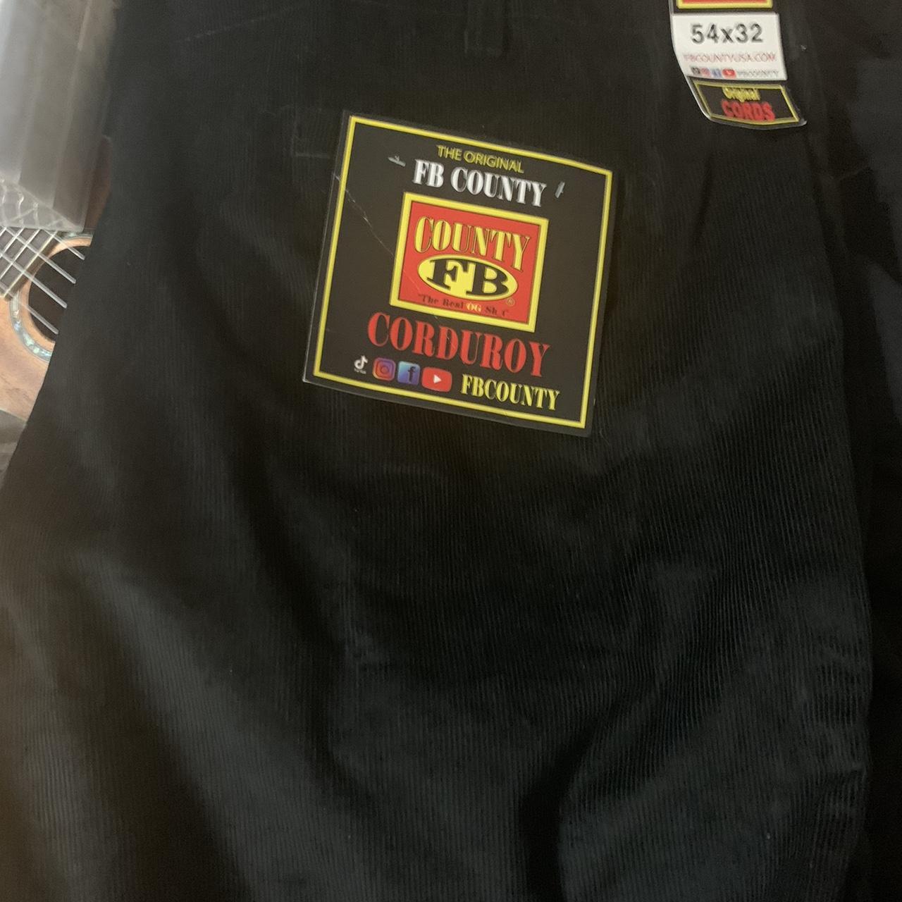 Black Fb county corduroy pants #streetwear... - Depop