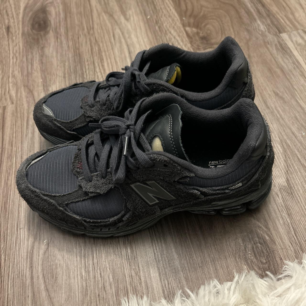 New balance 2002r phantom black vintage size 9... - Depop