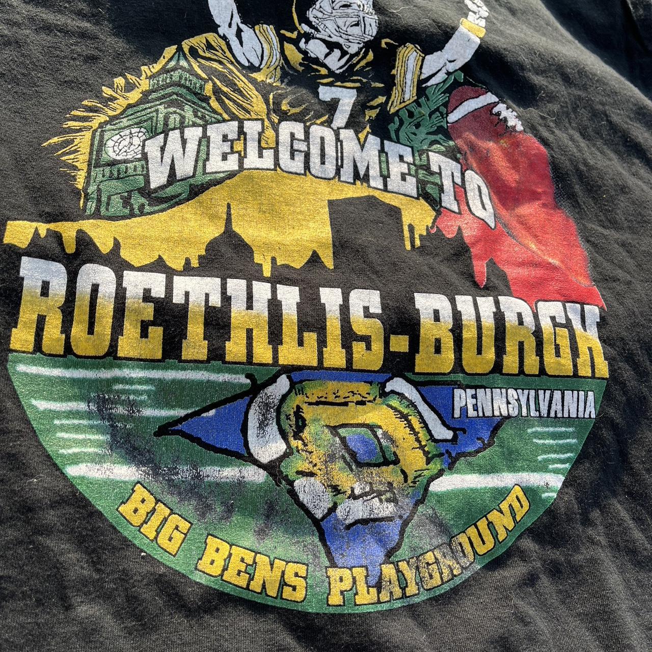 black Welcome to Pittsburgh Roethlis-Burgh... - Depop