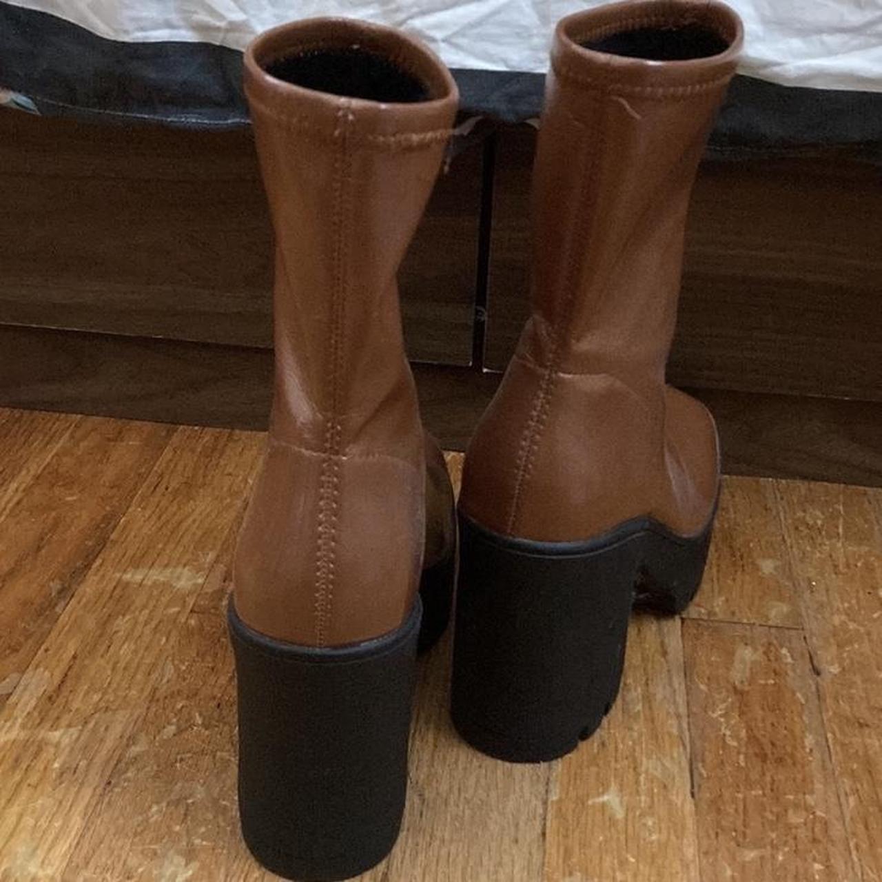 Call it Spring boots! Brown platform ankle boots #70’s - Depop