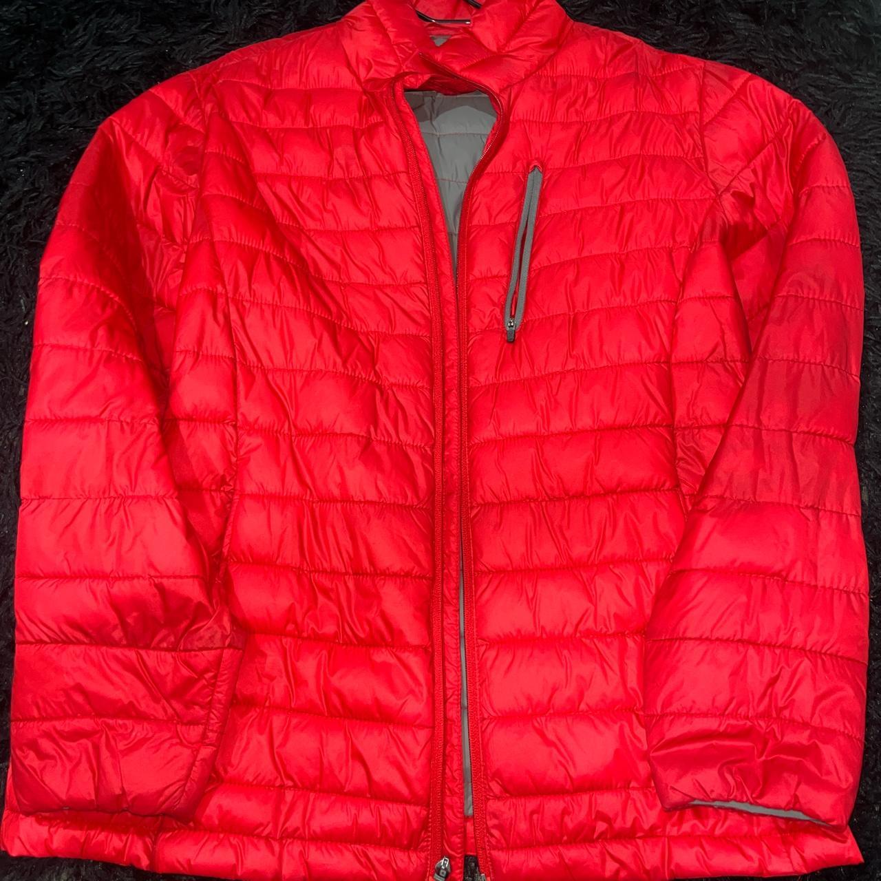 Message for negotiation #puffer #jacket #red #packable - Depop